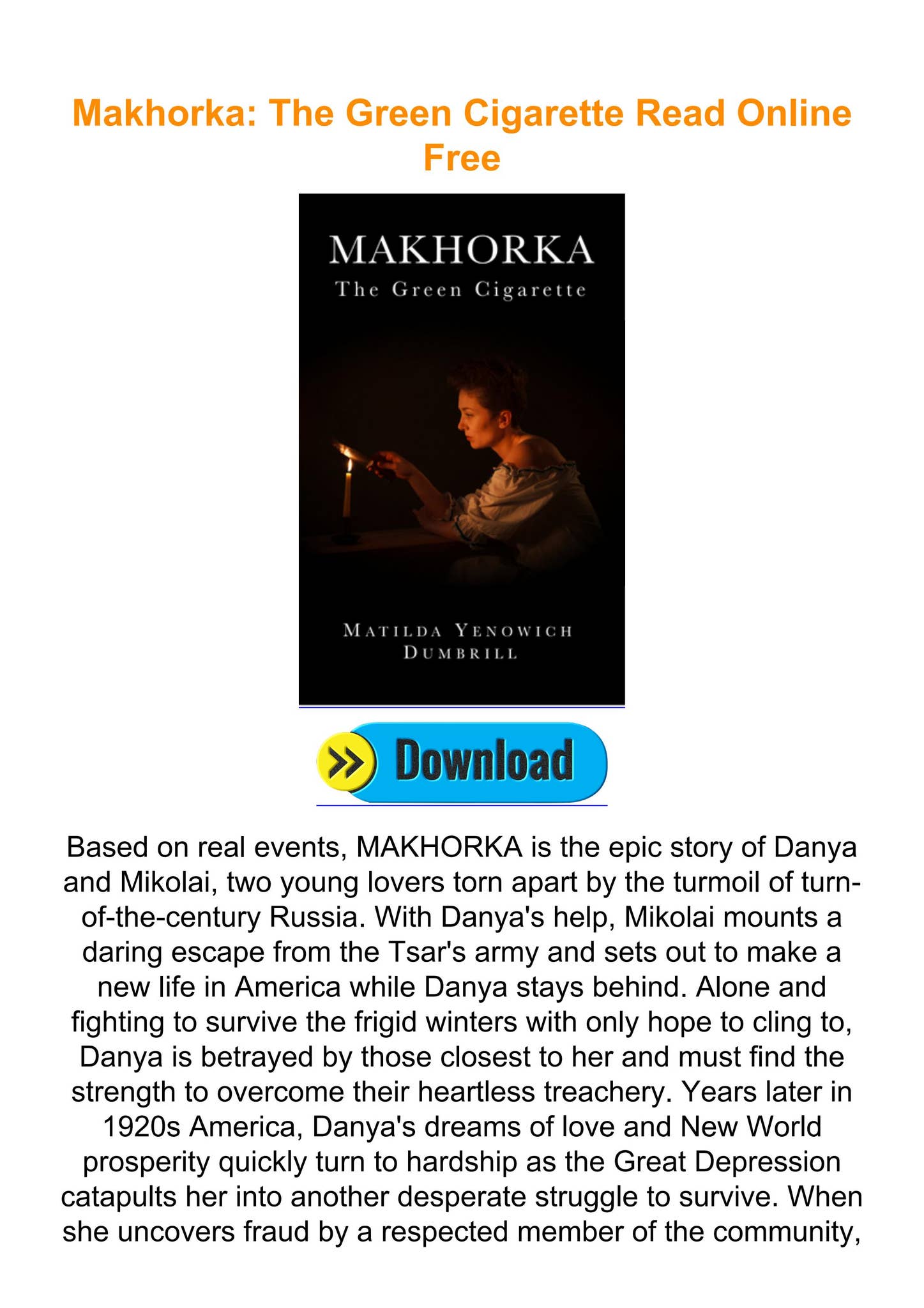 Makhorka: The Green Cigarette Read Online Free by kigexrtao - Issuu