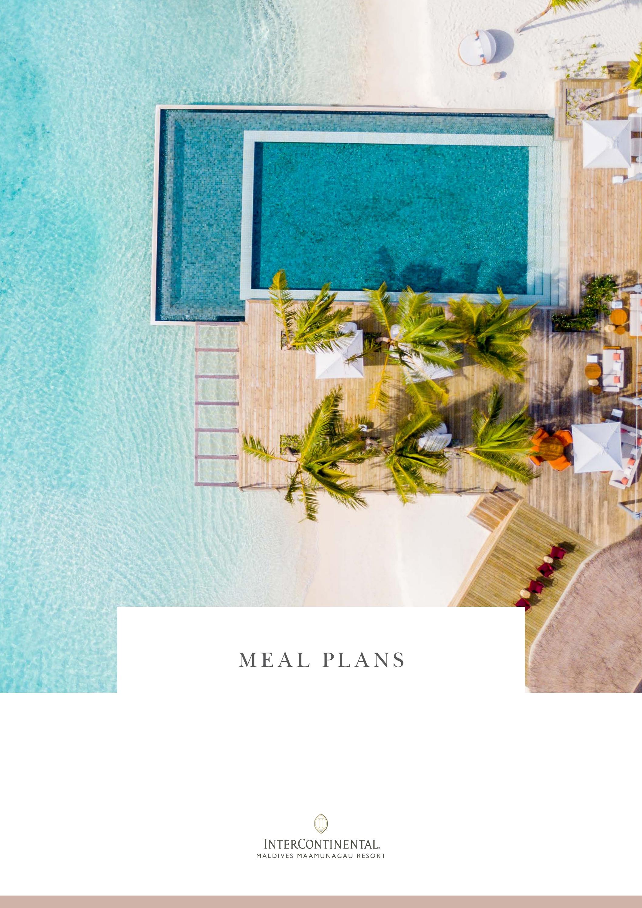 InterContinental Meal Plans by InterContinental Maldives - Issuu