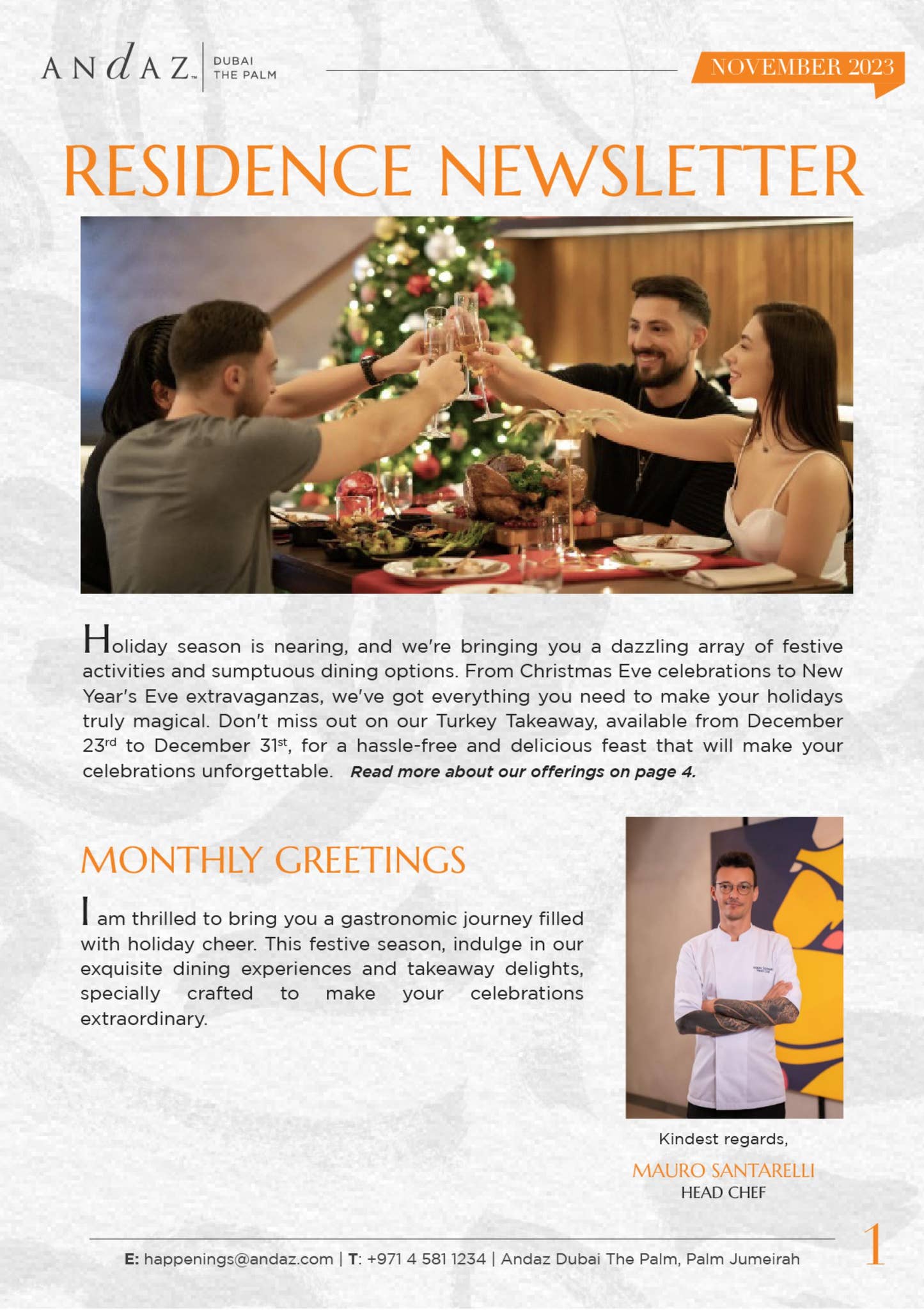 November 2023 Residence Newsletter by Andaz Dubai The Palm - Issuu