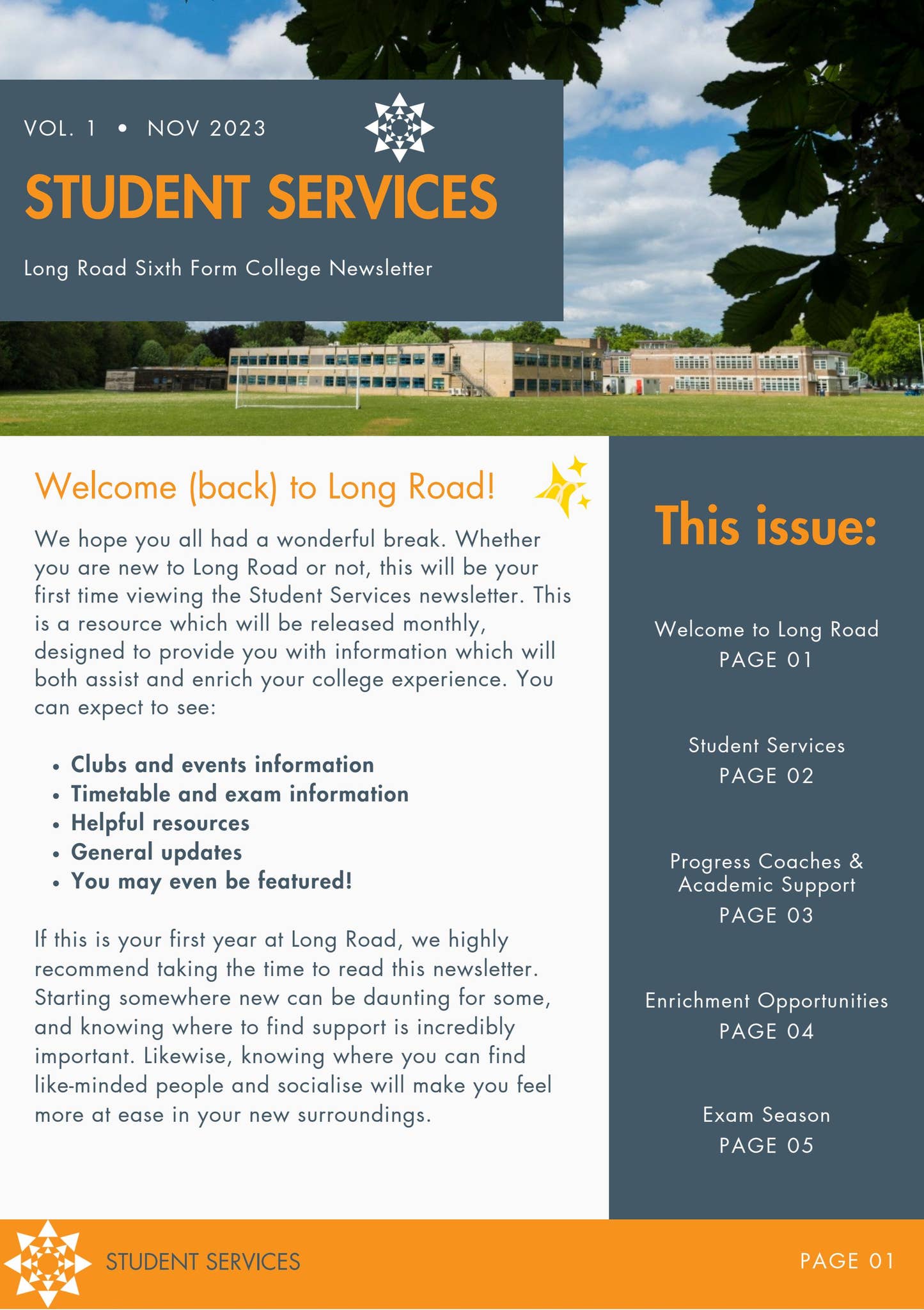 Student Services Newsletter 23/24 VOL. 1 by Long Road Sixth Form ...