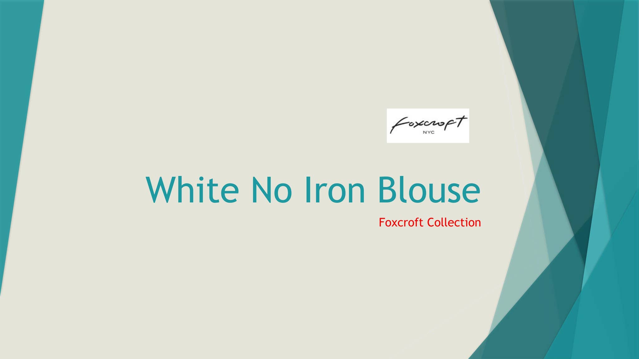 White No Iron Blouse - Foxcroft Collection by Foxcroft Collection - Issuu