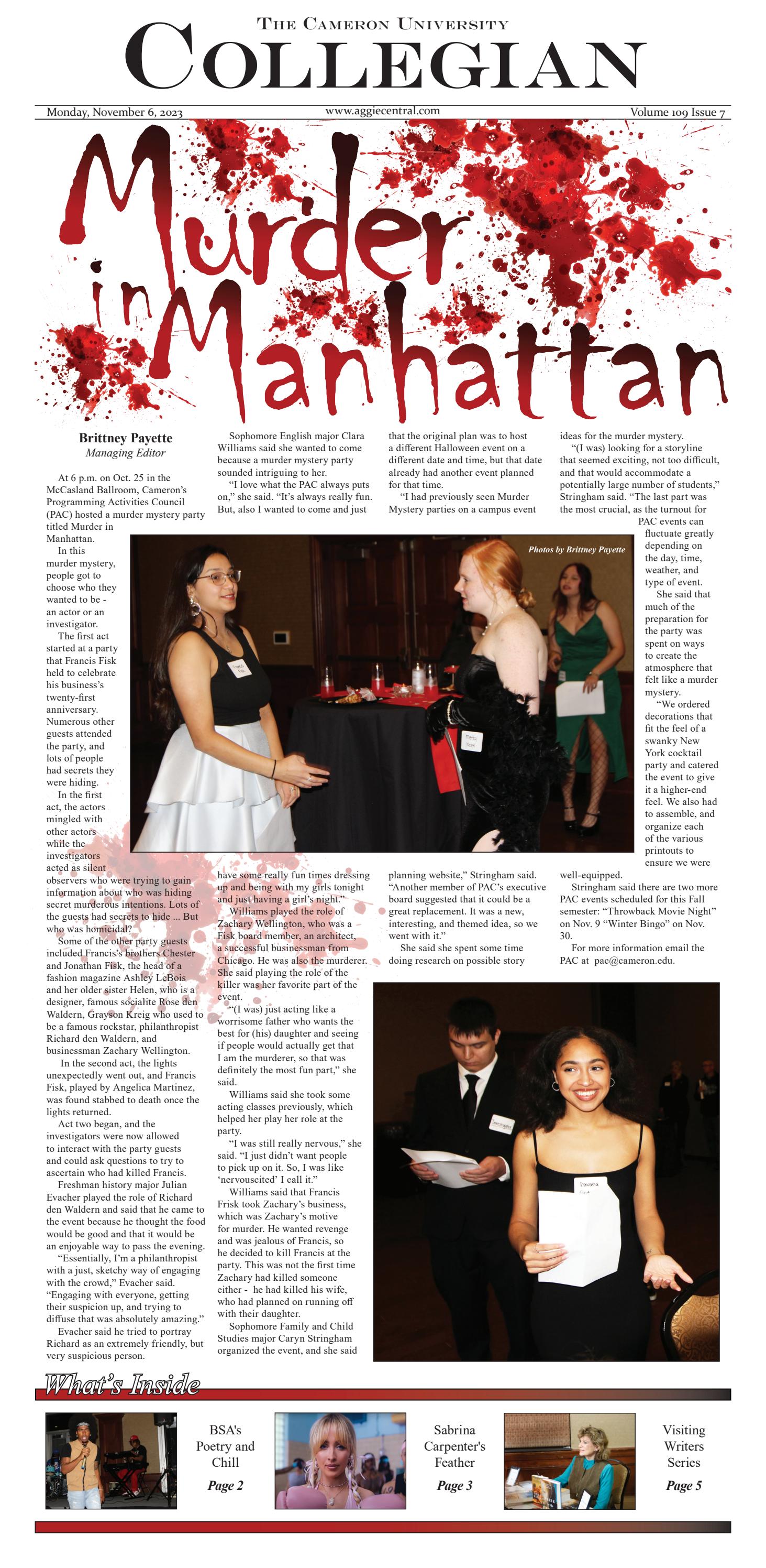 Cameron Collegian Issue #7 by Cameron University Collegian - Issuu