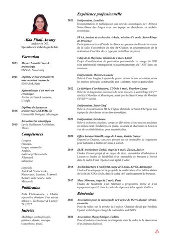 CV et travaux by Aïda Filali-Ansary - Issuu