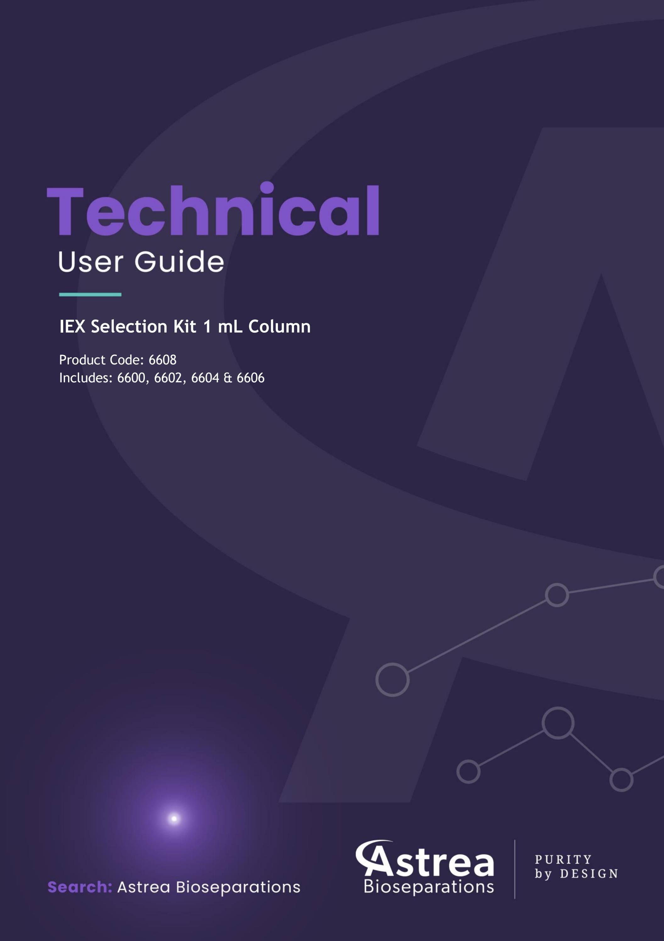 IEX Selection Kit 1 mL | 6608 by astreabioseparations - Issuu