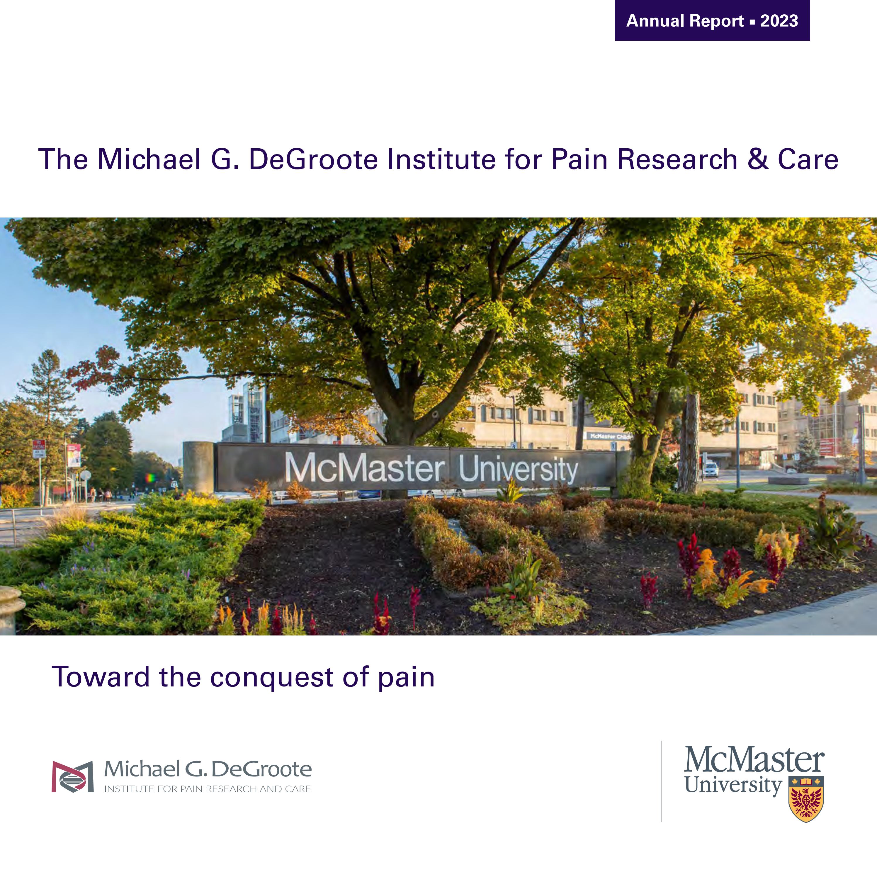 Michael G. DeGroote Institute for Pain Research & Care - Annual Report 2023 by Institute for ...