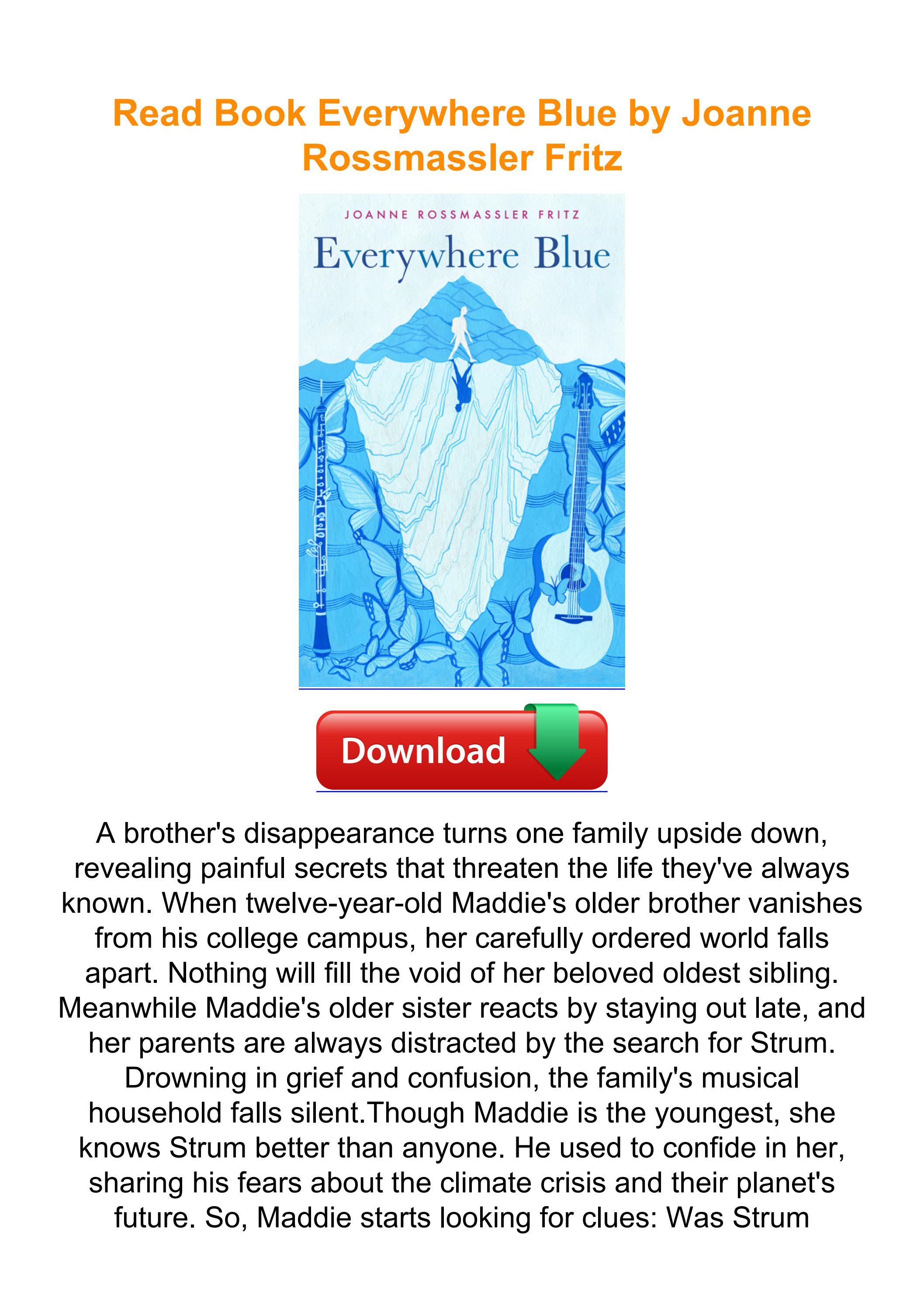 Read Book Everywhere Blue by Joanne Rossmassler Fritz by CostanteCocci ...