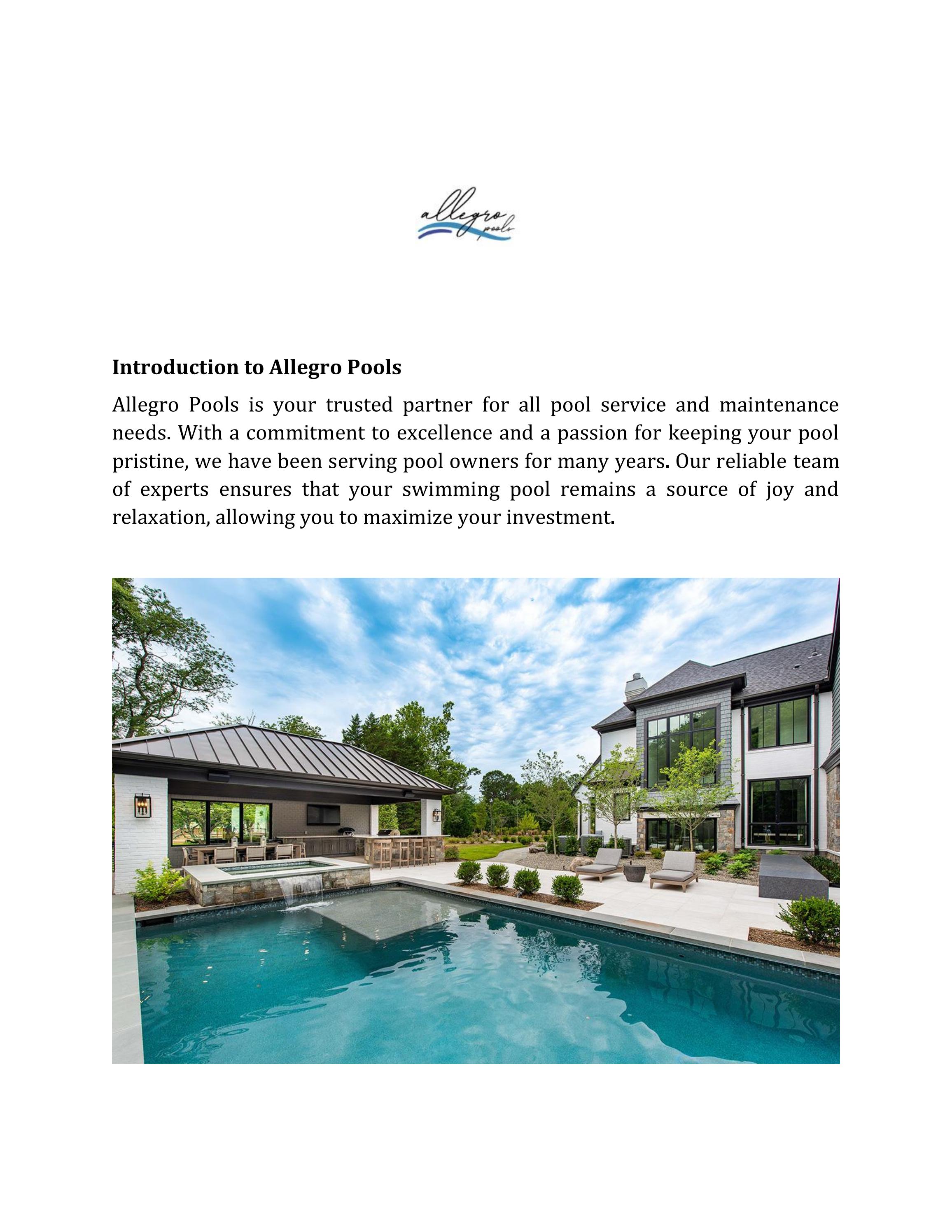 Introduction to Allegro Pools by Allegro Pool Service - Issuu