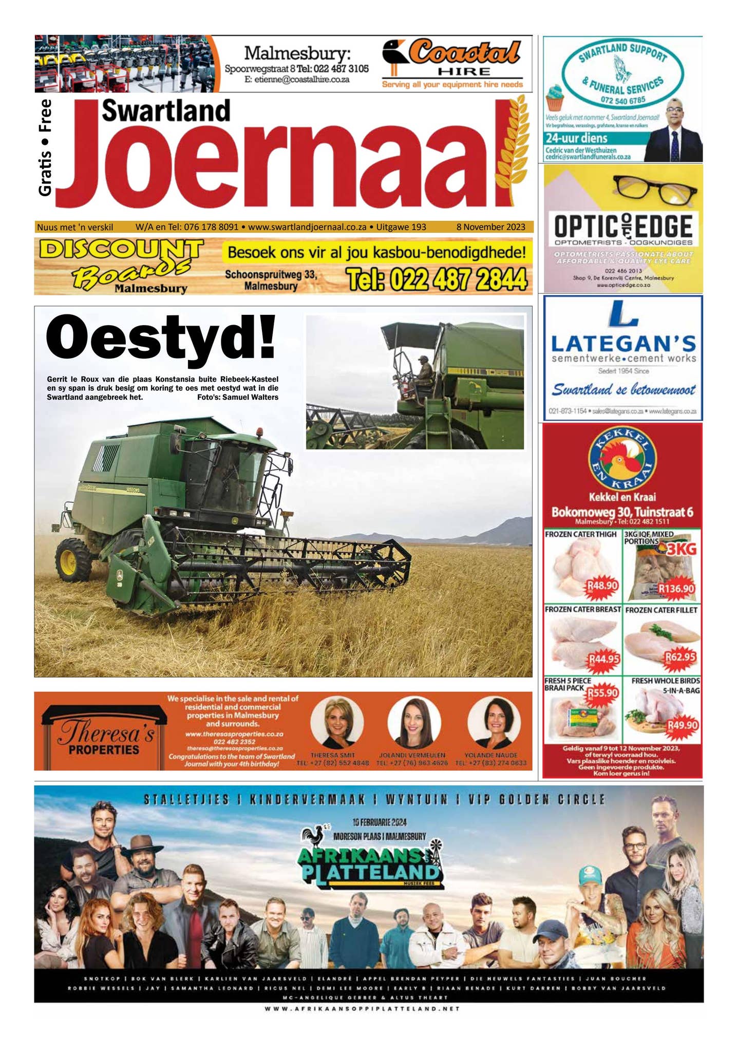 8 November 2023 Swartland Joernaal by Swartland Joernaal - Issuu