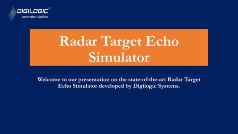 Synthetic Aperture Radar Environment Simulator From Digilogic Systems ...