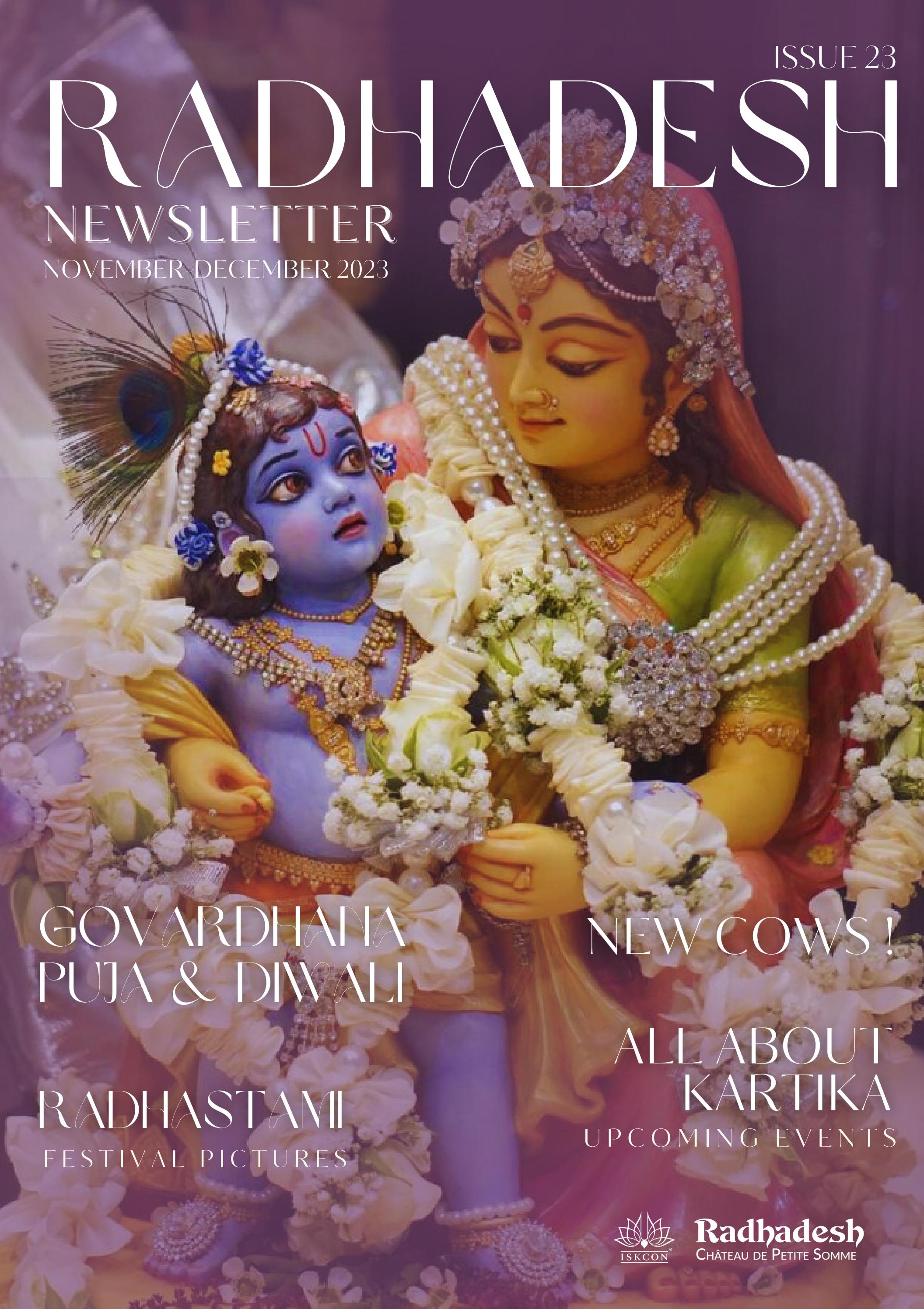 Radhadesh Newsletter November - December 2023 by Radhadesh - Domaine de ...