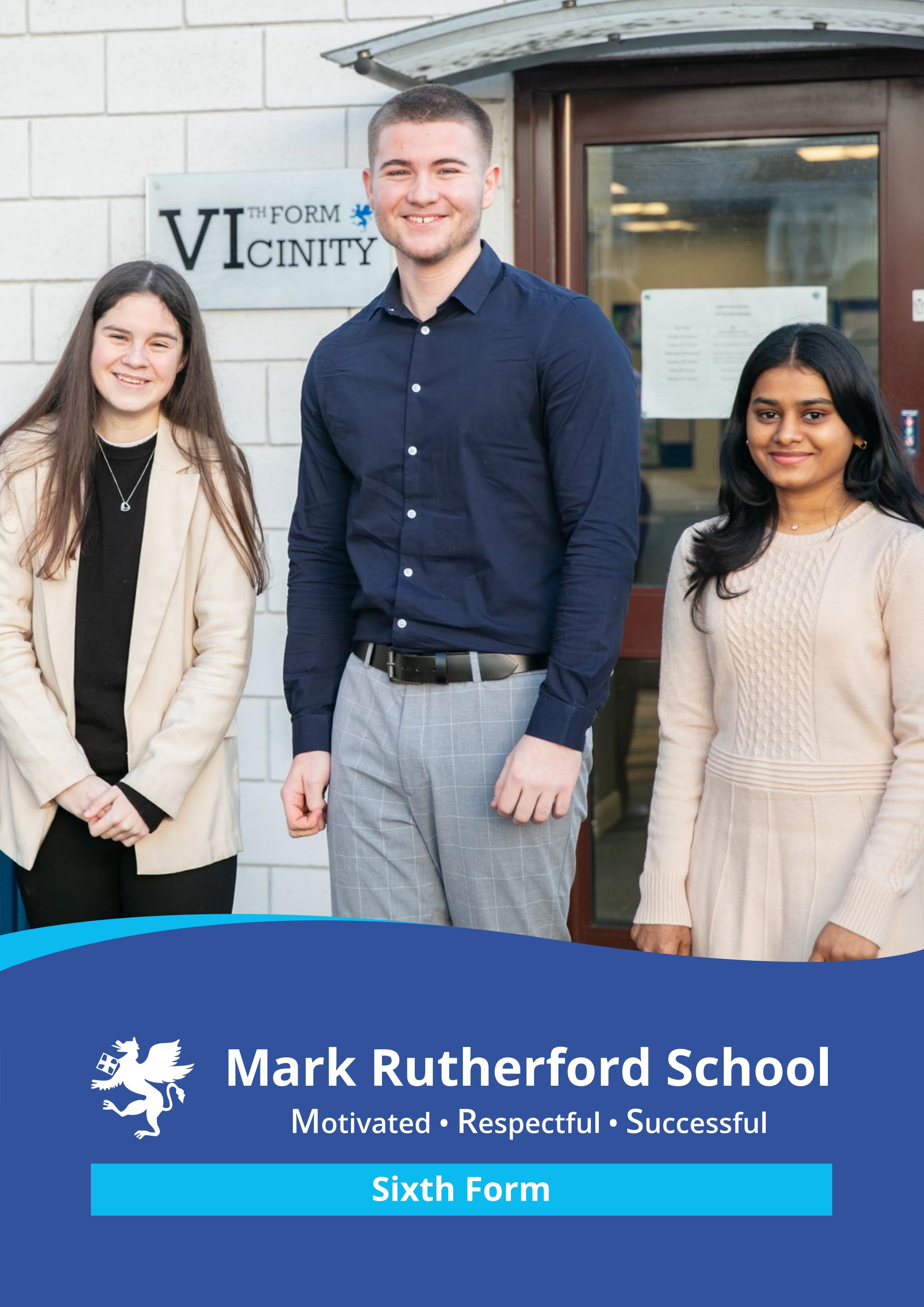Mark Rutherford School – Sixth Form Prospectus 2023/ by W S A - Issuu
