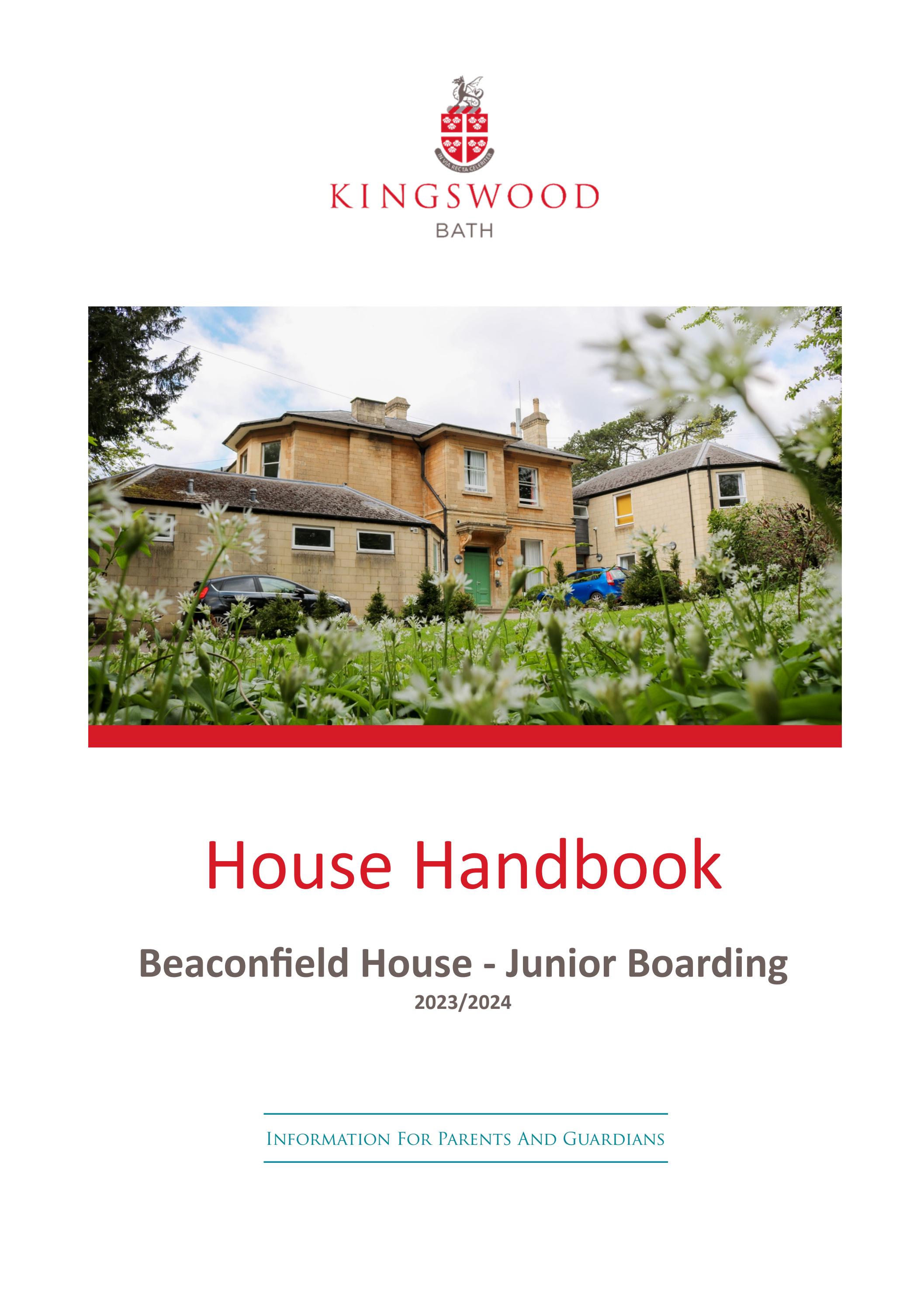 Beaconfield House Handbook 2023/24 by Kingswood School - Issuu