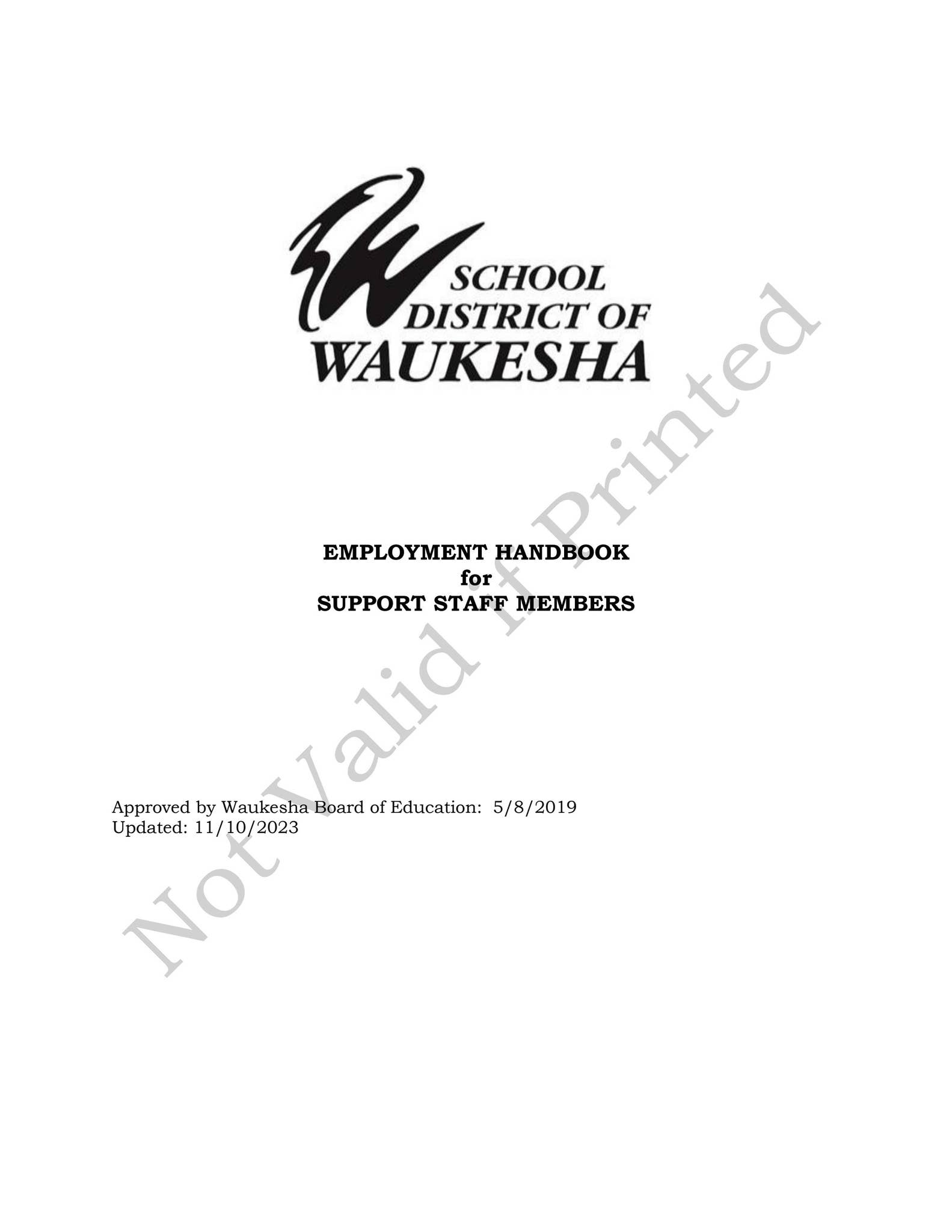 Support Staff - Employee Handbook by Mary Jo King - Issuu