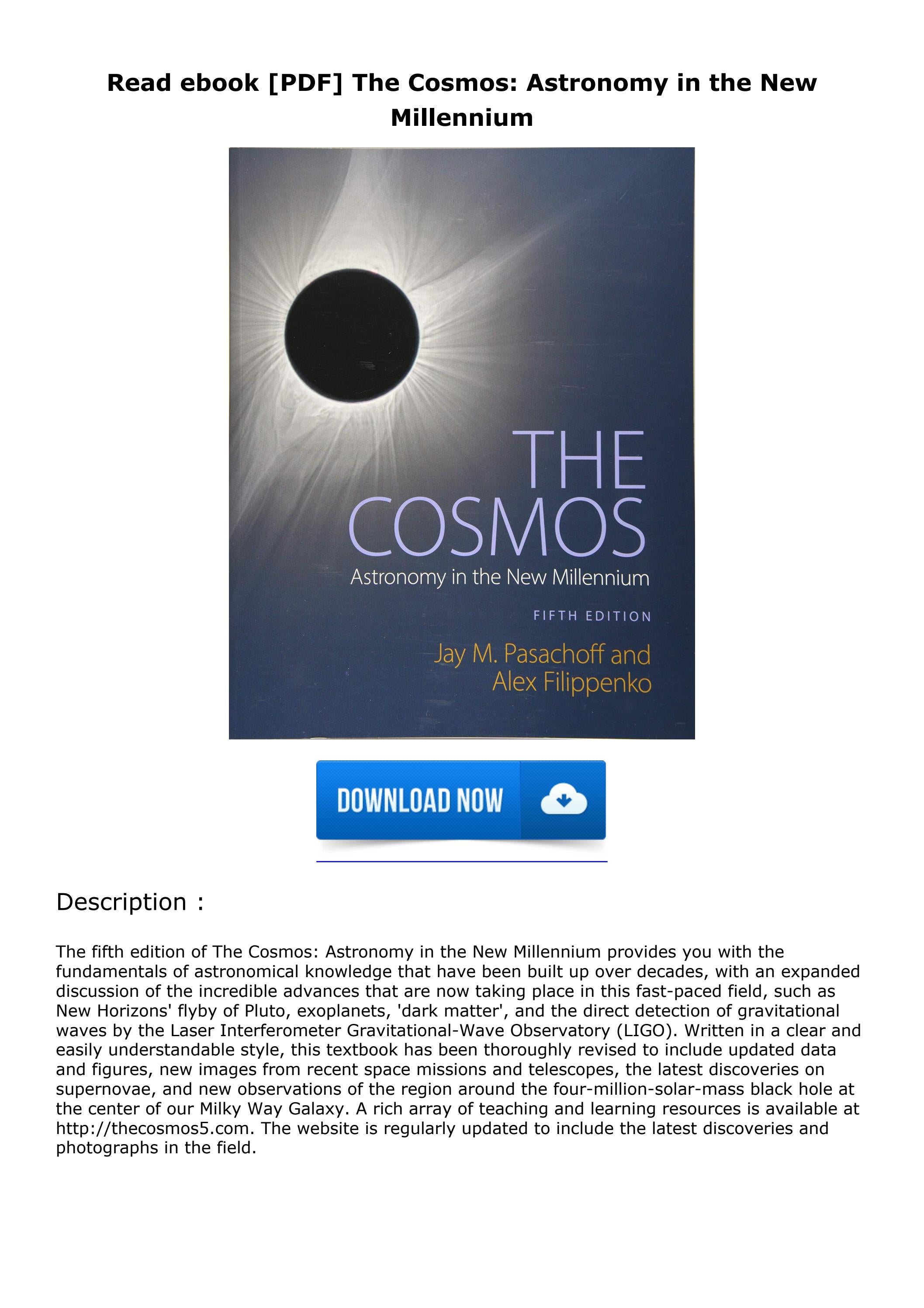 Read ebook [PDF] The Cosmos: Astronomy in the New Millennium by ...