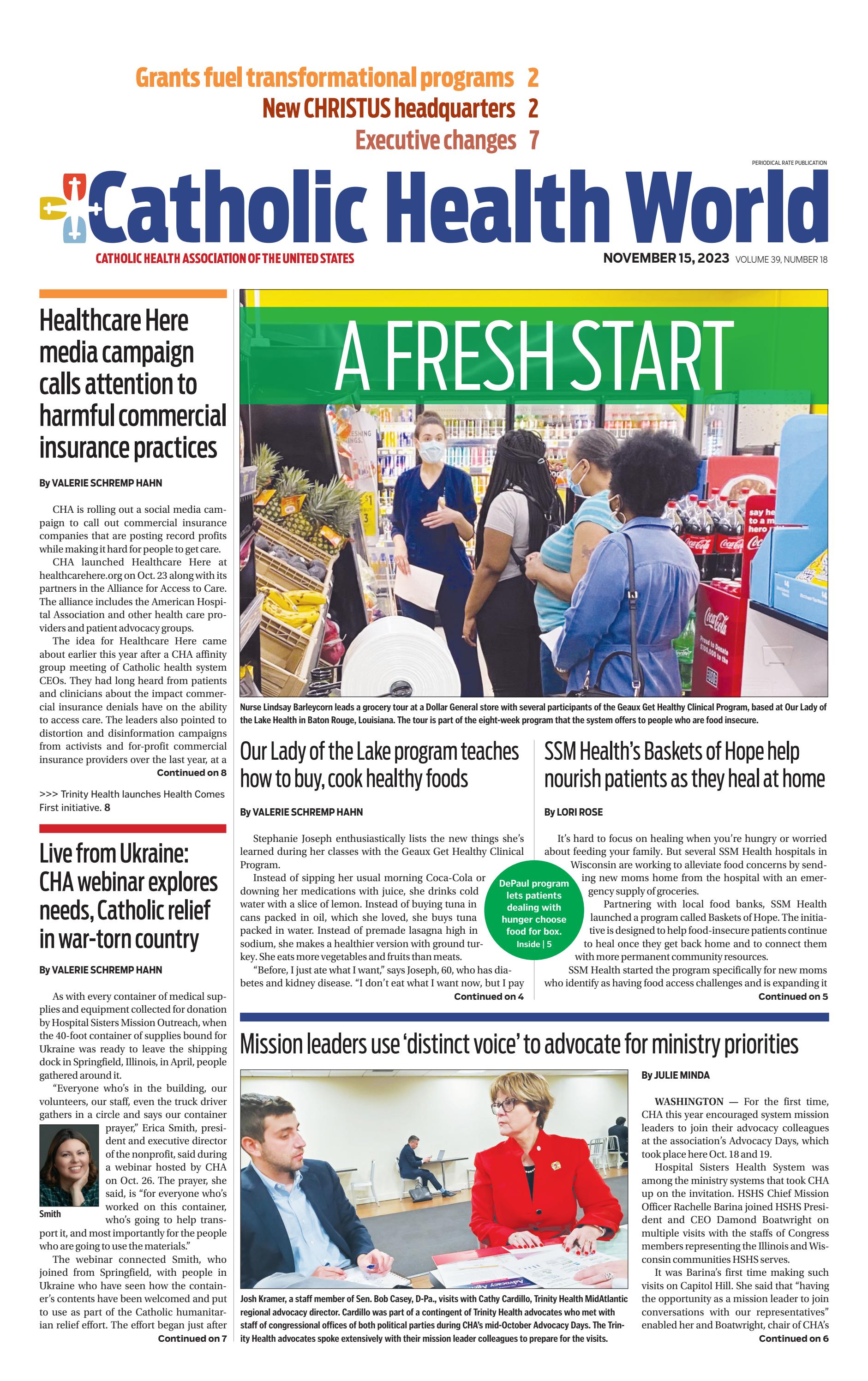 Catholic Health World - November 15, 2023 by Catholic Health ...
