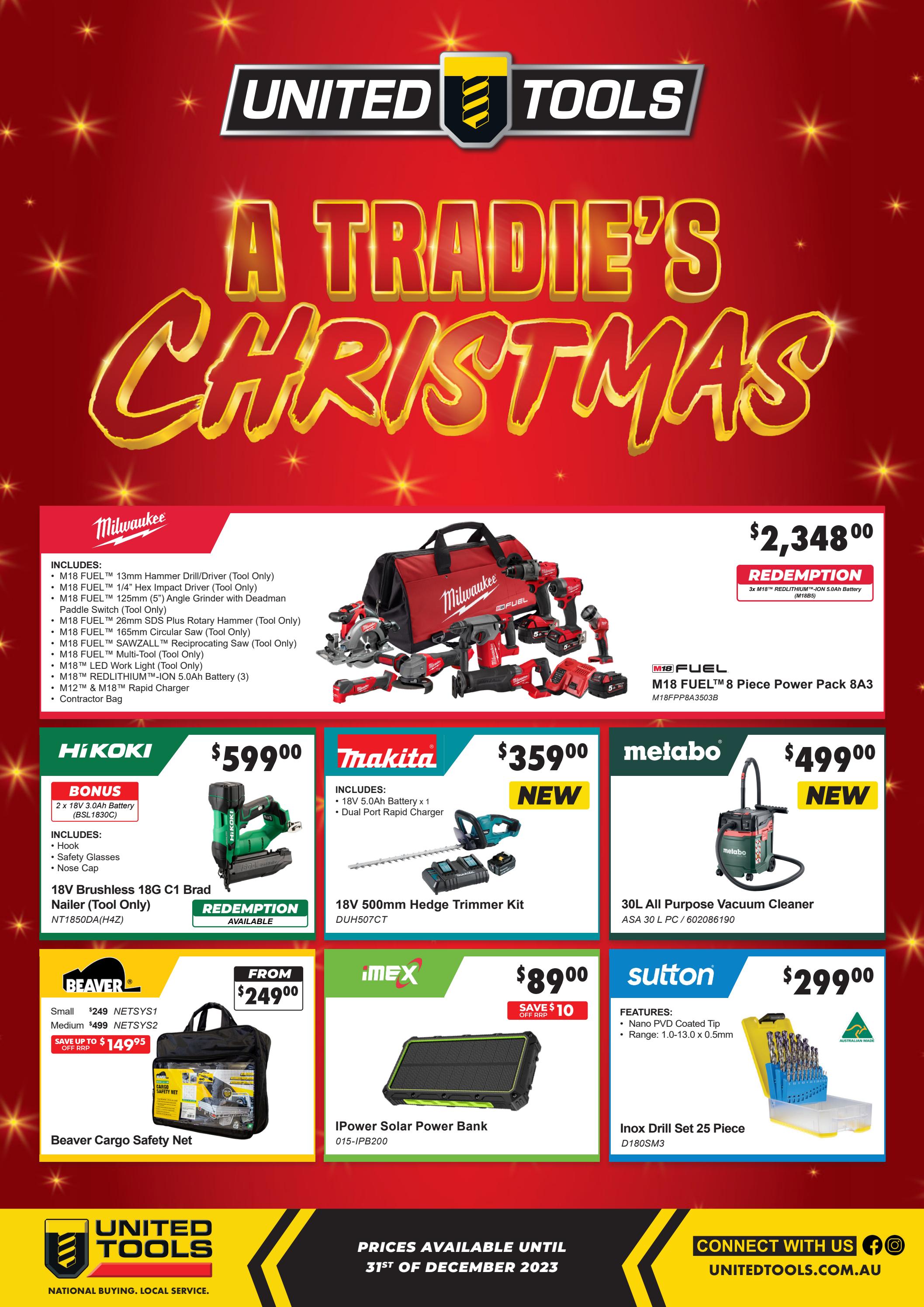 United Tools -A Tradie's Christmas by Catalogue Specials - Issuu