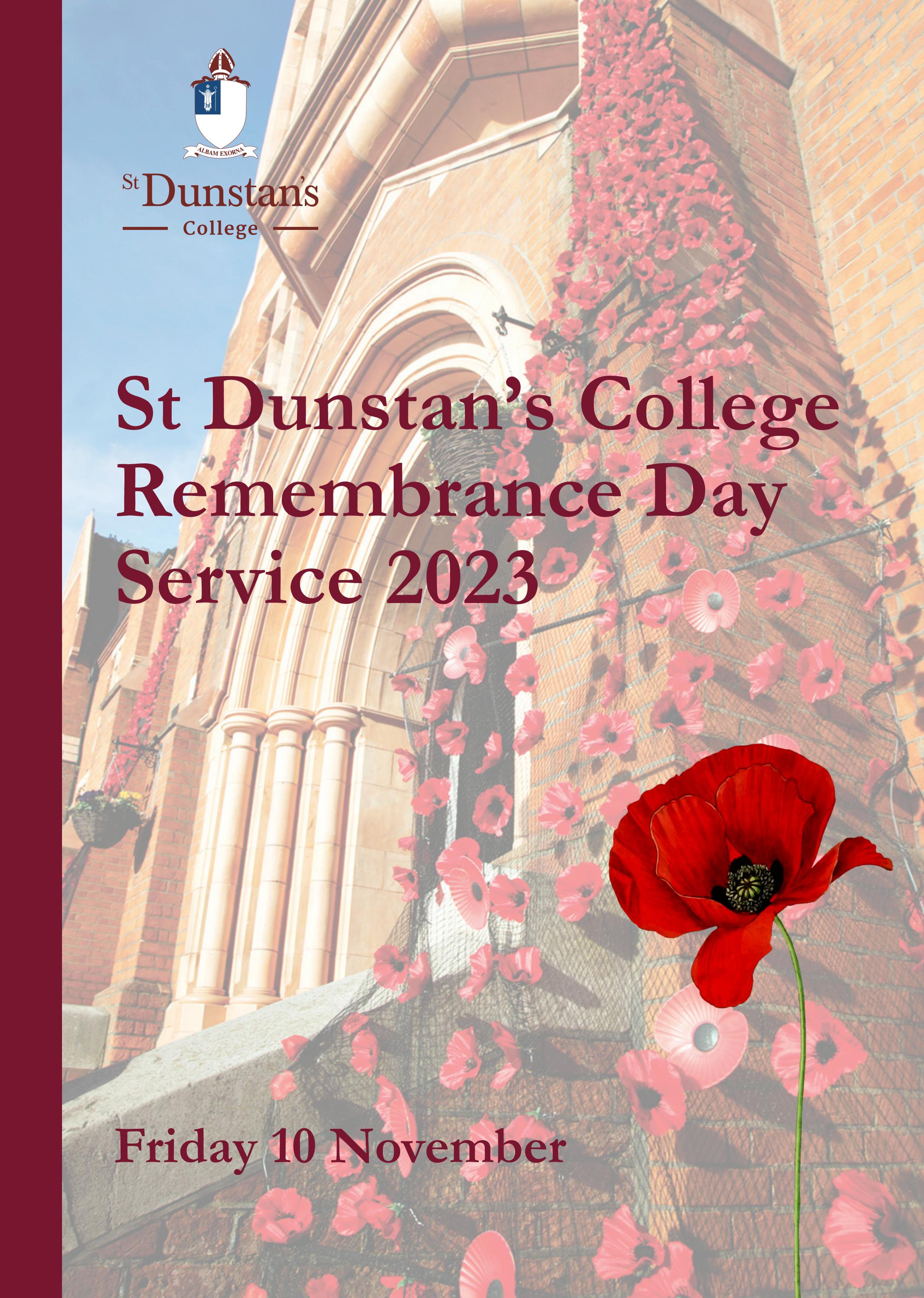 St Dunstan's College Remembrance Day Service 2023 by St Dunstan's ...