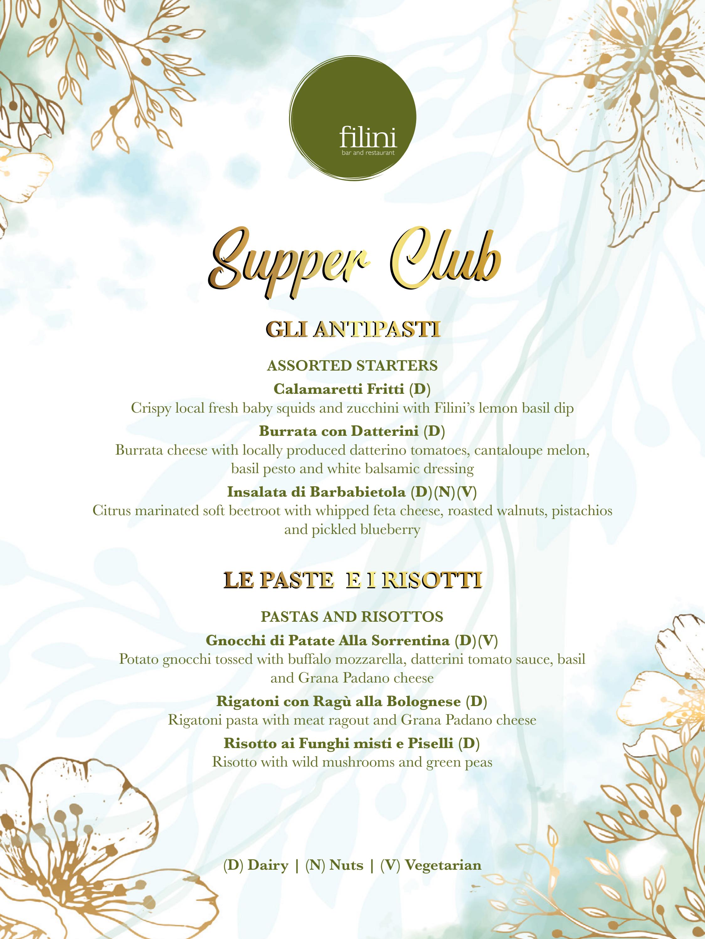 Filini Supper Club Menu by Yas Plaza Hotels - Issuu