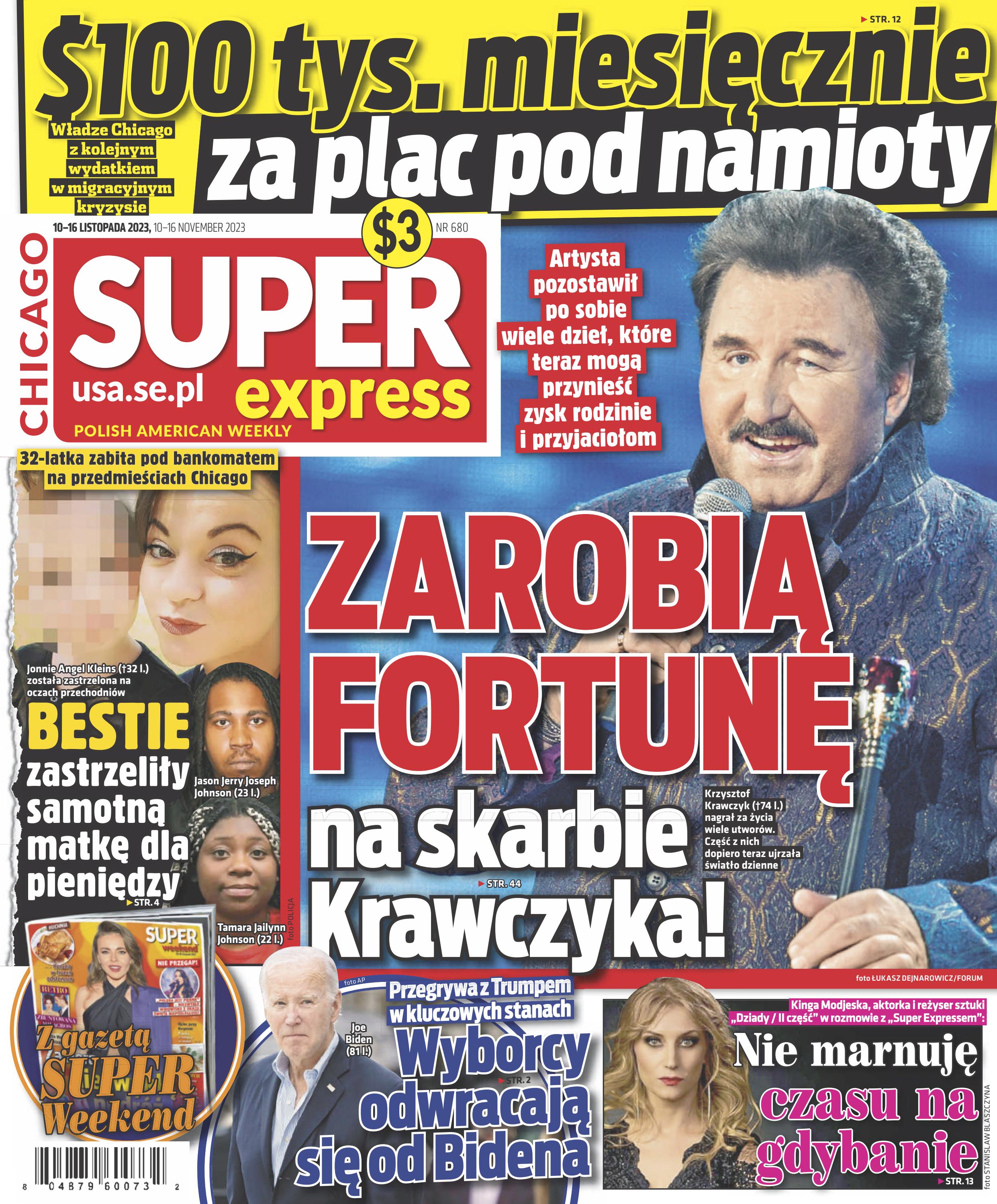 Super Express Chicago 2023.11.10 Tygodnik dla Polonii , wiadomości, ogłoszenia. by Super Express ...