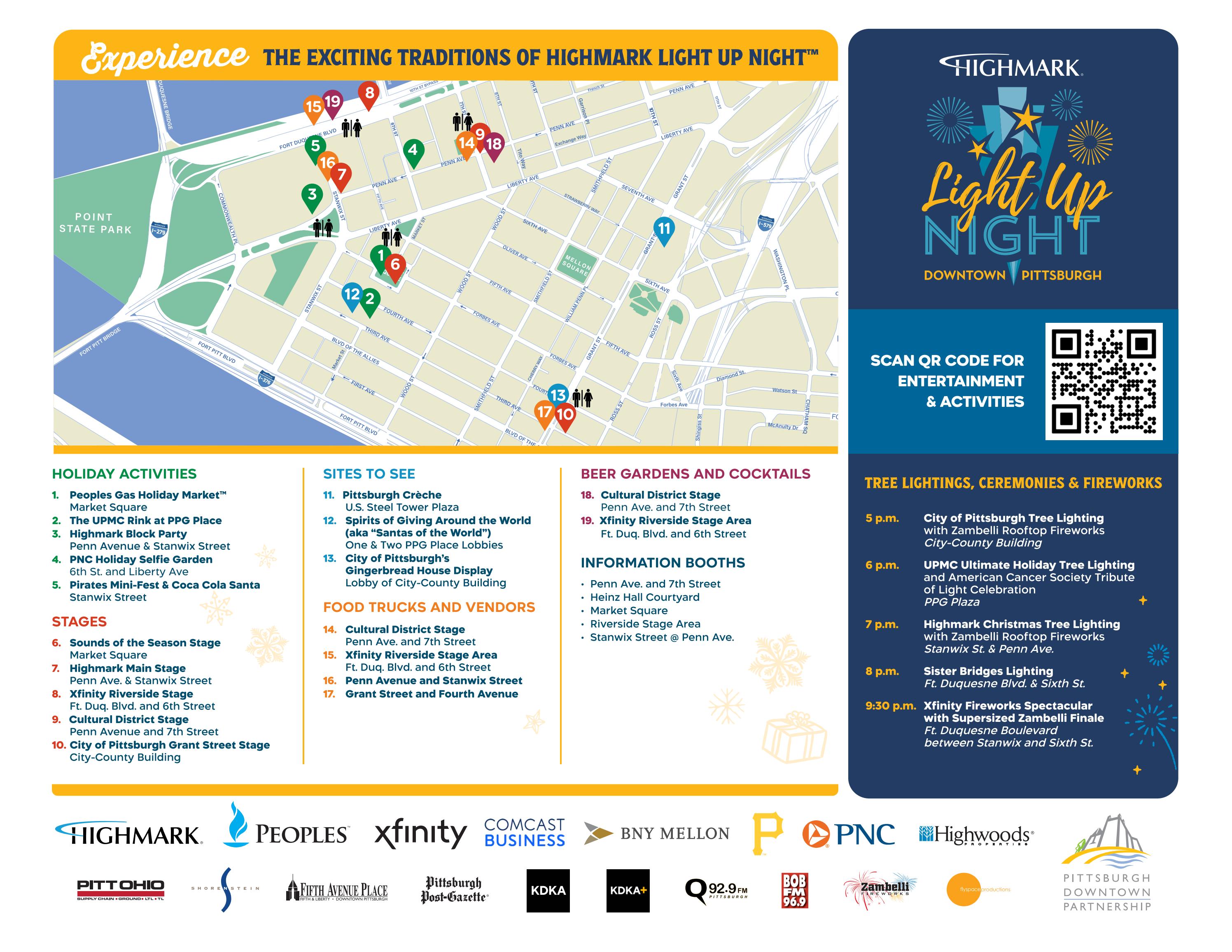 2023 Light Up Night Map by Pittsburgh Downtown Partnership - Issuu