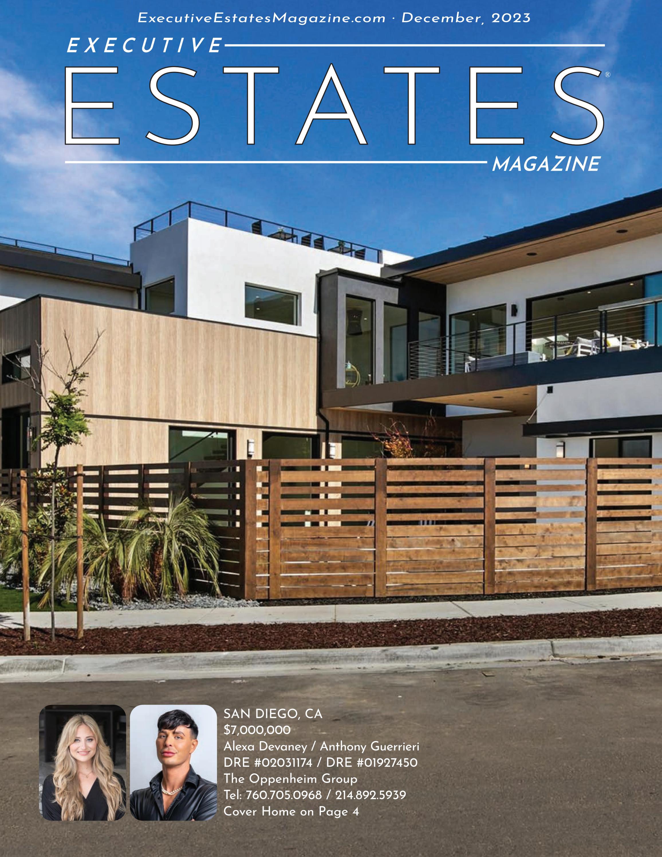 EXECUTIVE ESTATES MAGAZINE - SAN DIEGO, CA - DECEMBER 2023 by Executive ...