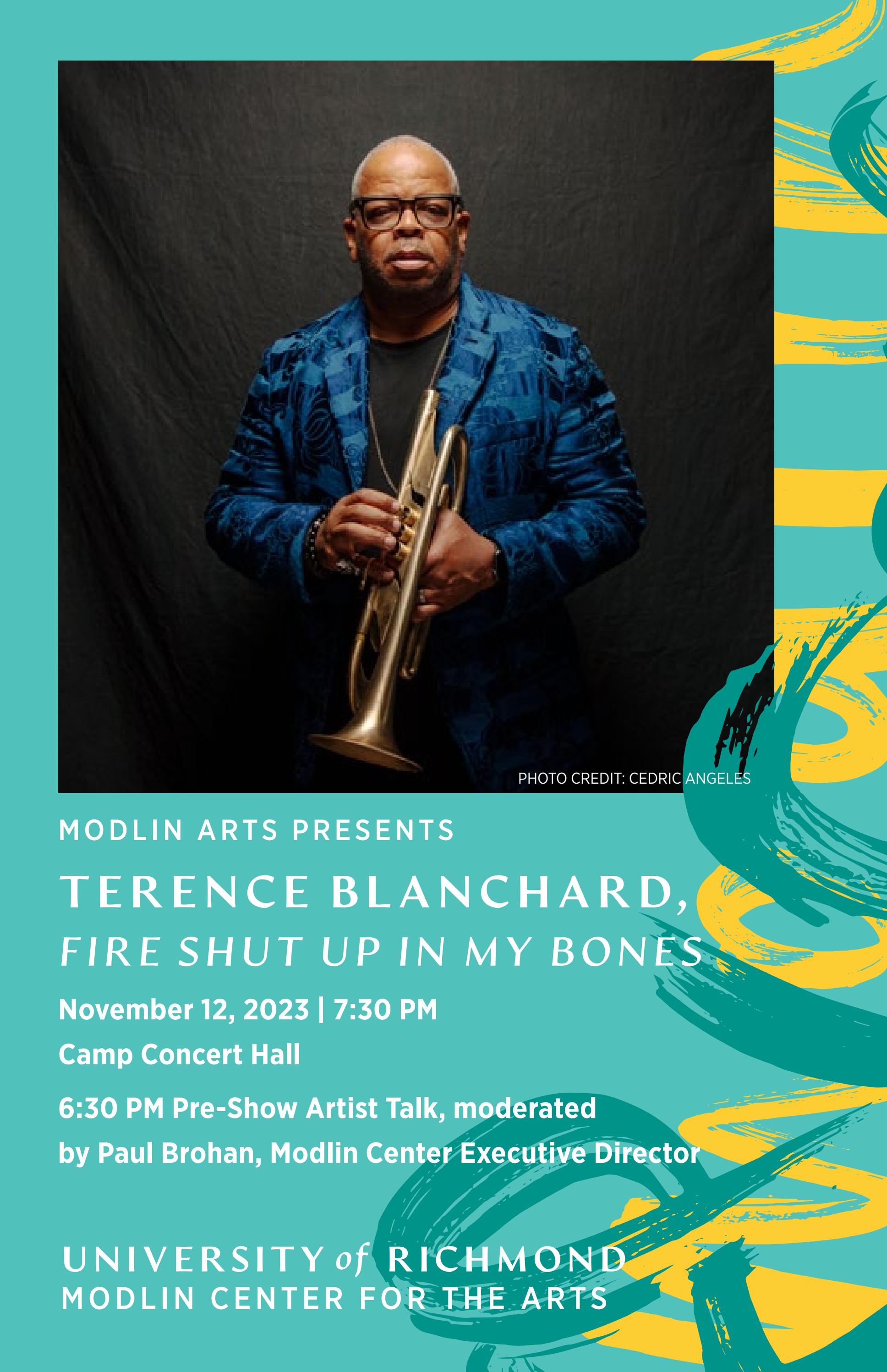 Terence Blanchard, Fire Shut Up In My Bones Playbill 11/12/23 by Modlin ...