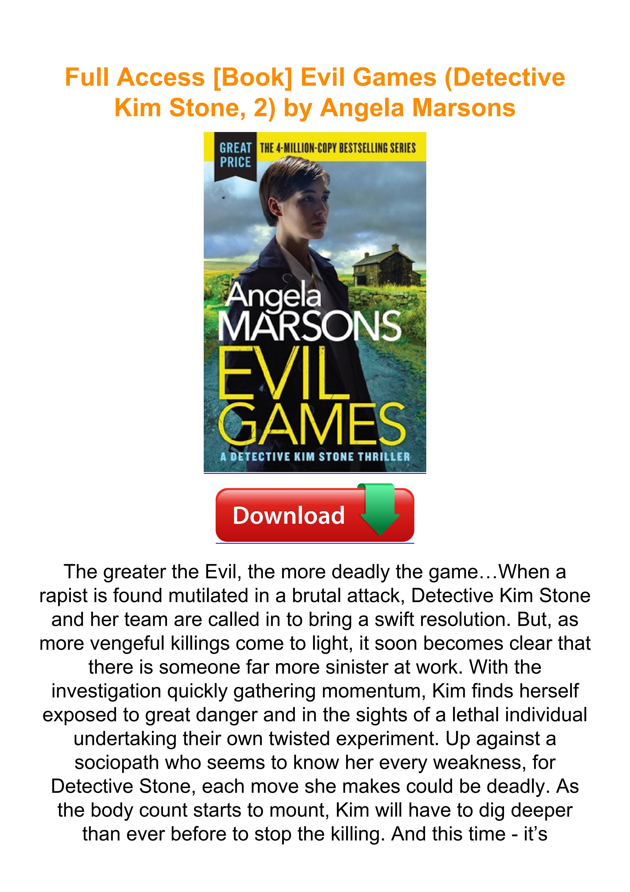 Full Access [Book] Evil Games (Detective Kim Stone, 2) by Angela ...