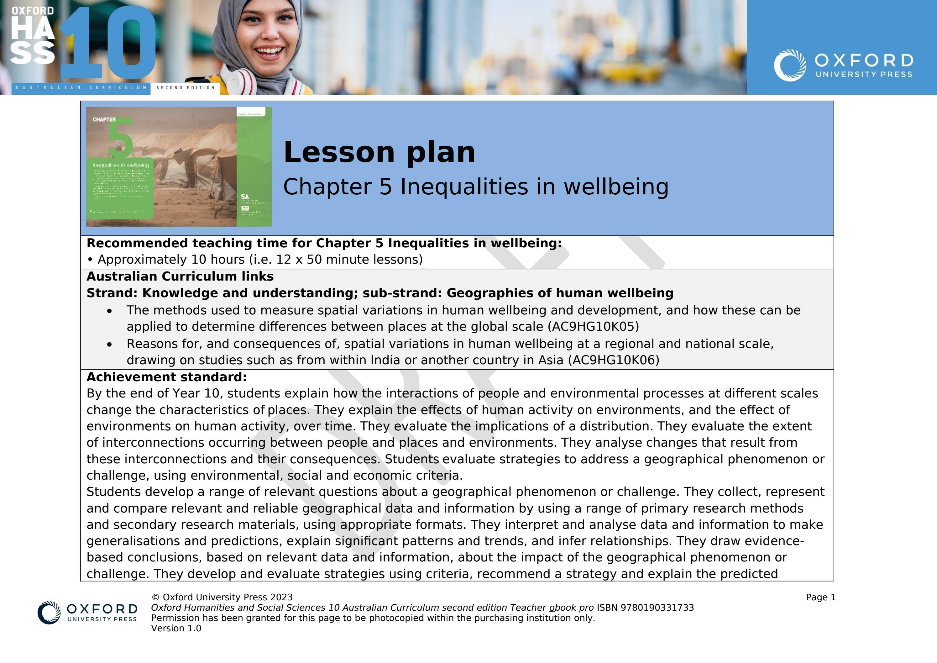 Year 10 sample lesson plan by OUPANZ - Issuu