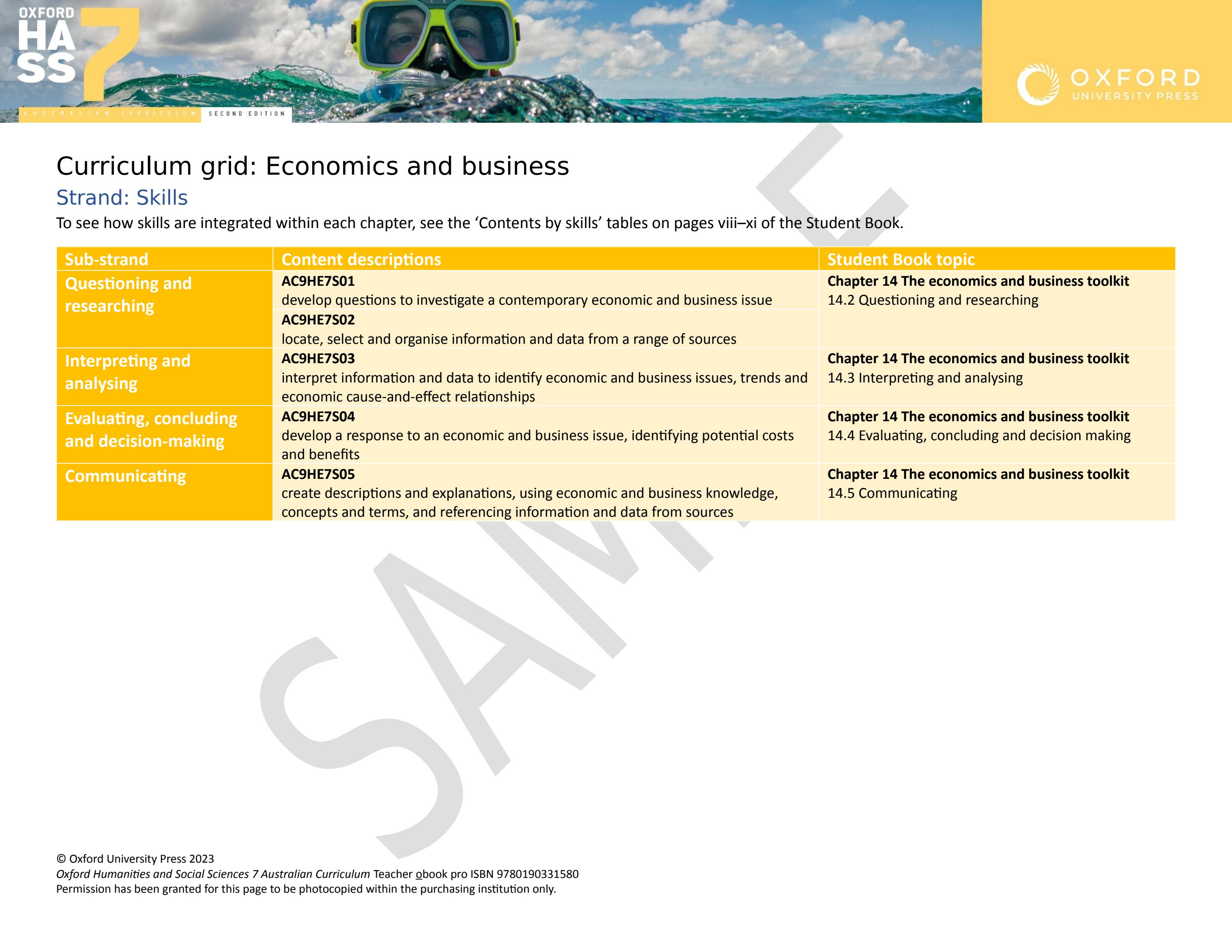 Year 7 Economics sample curriculum grid by OUPANZ - Issuu