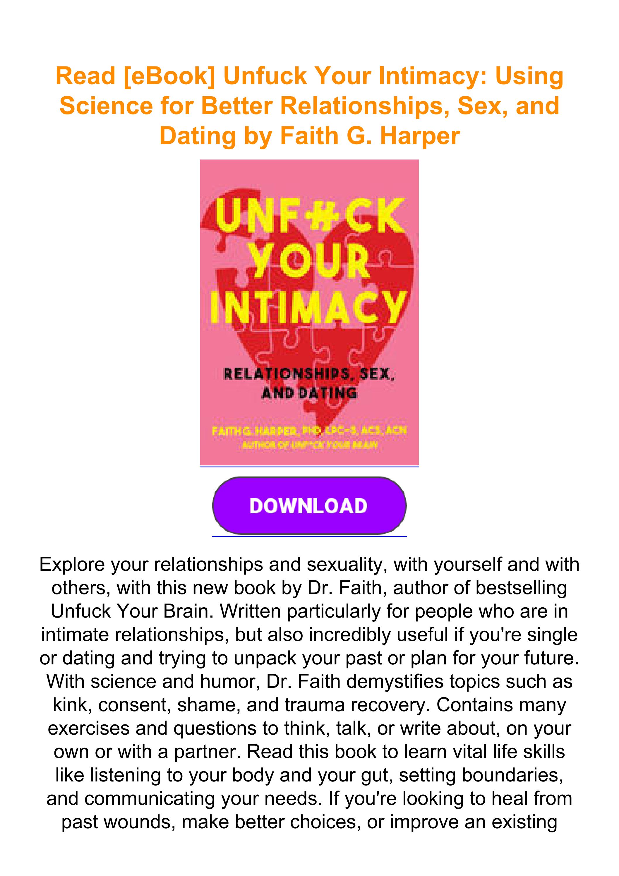 Read [ebook] Unfuck Your Intimacy Using Science For Better