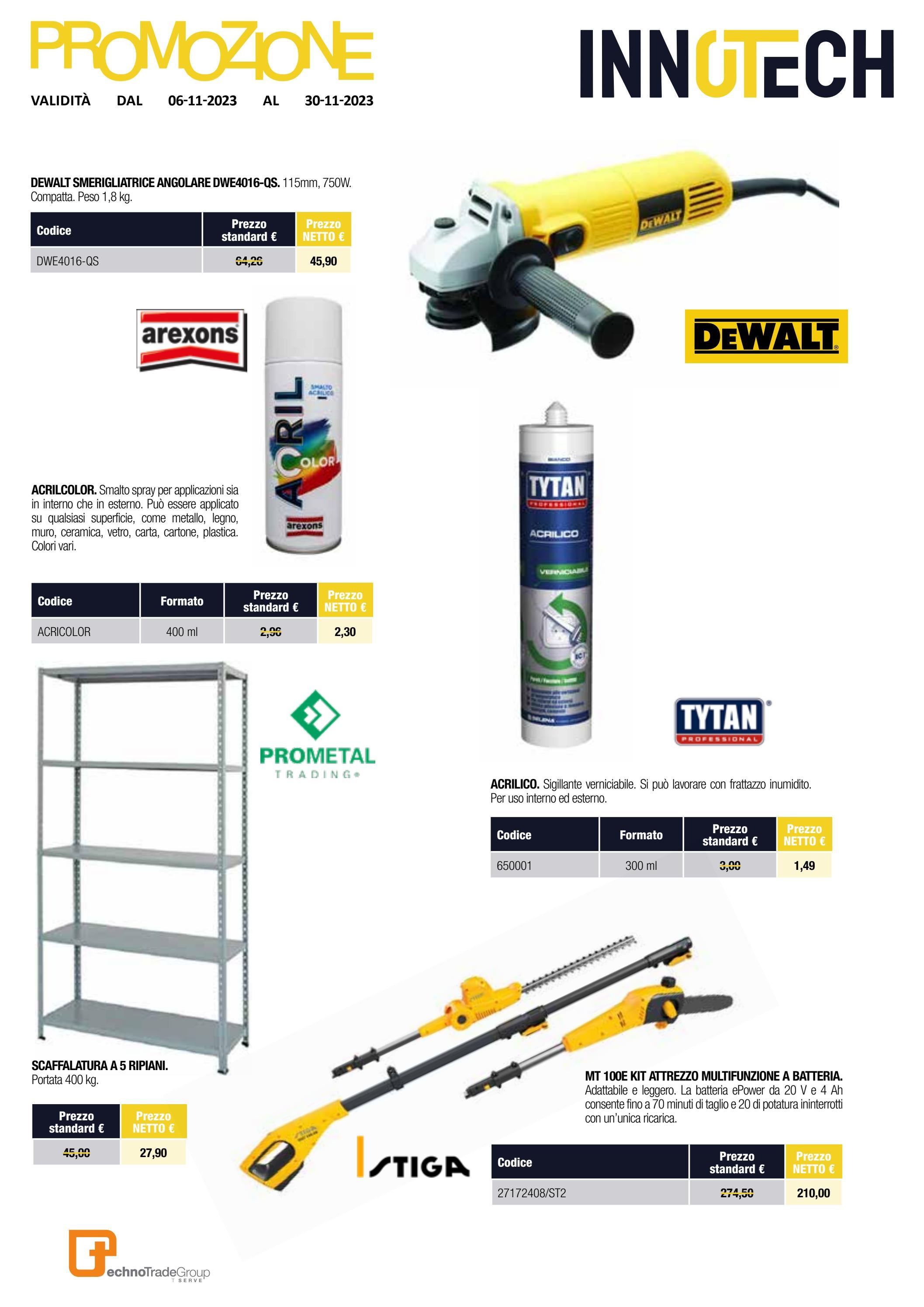 Promozioni Novembre Innotech Italia by Techno Trade Group Srl - Issuu