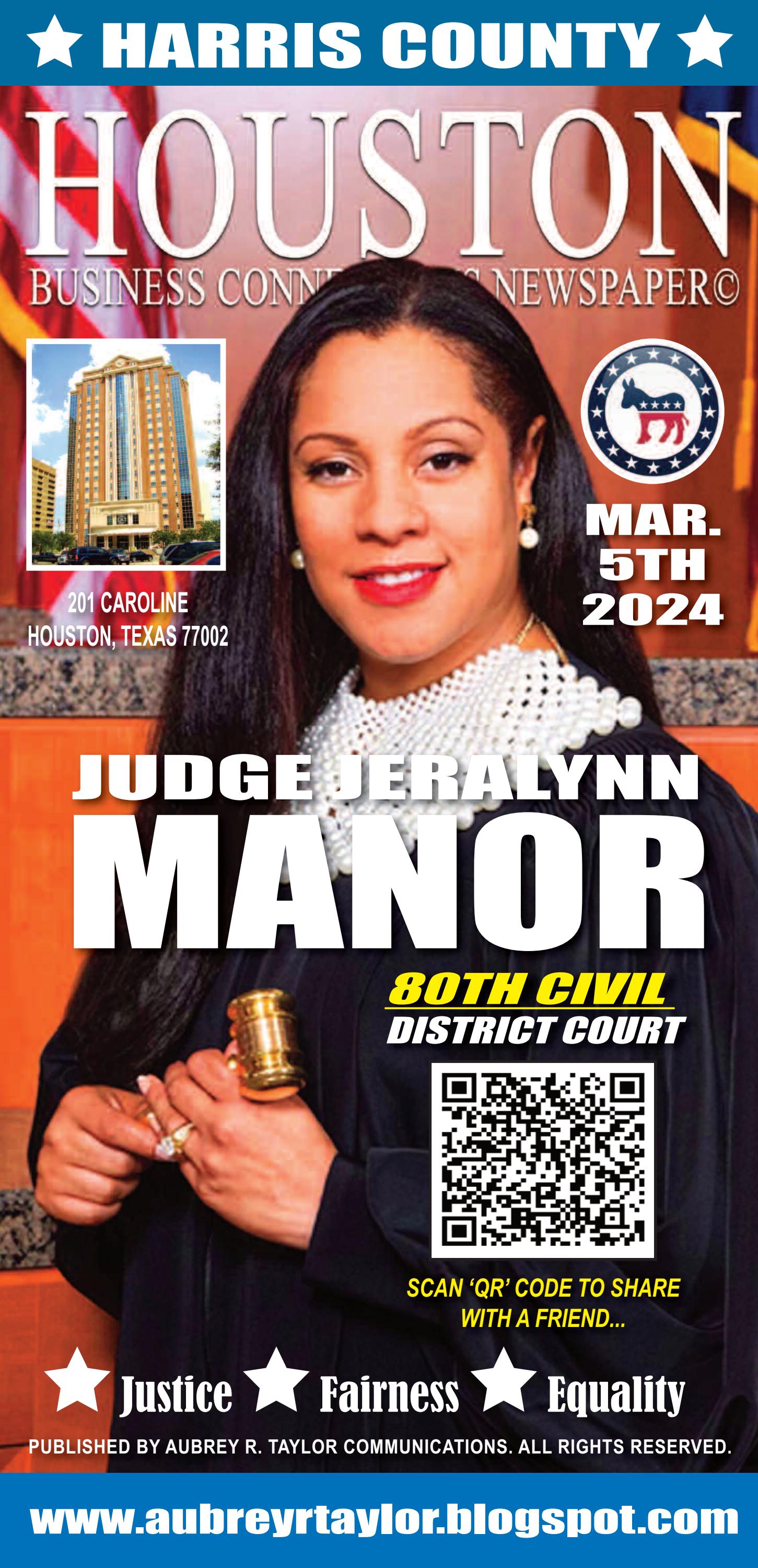 Judge Jeralynn Manor Is Running for Reelection on Tuesday, March 5 ...