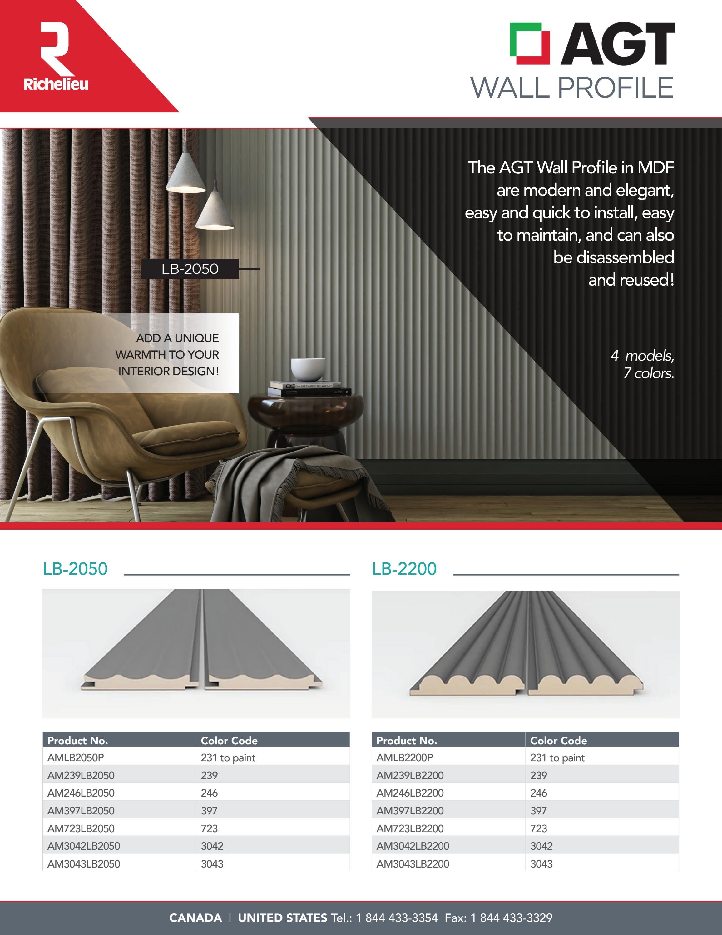 Richelieu: AGT Wall Profiles by GS-Richelieu - Issuu