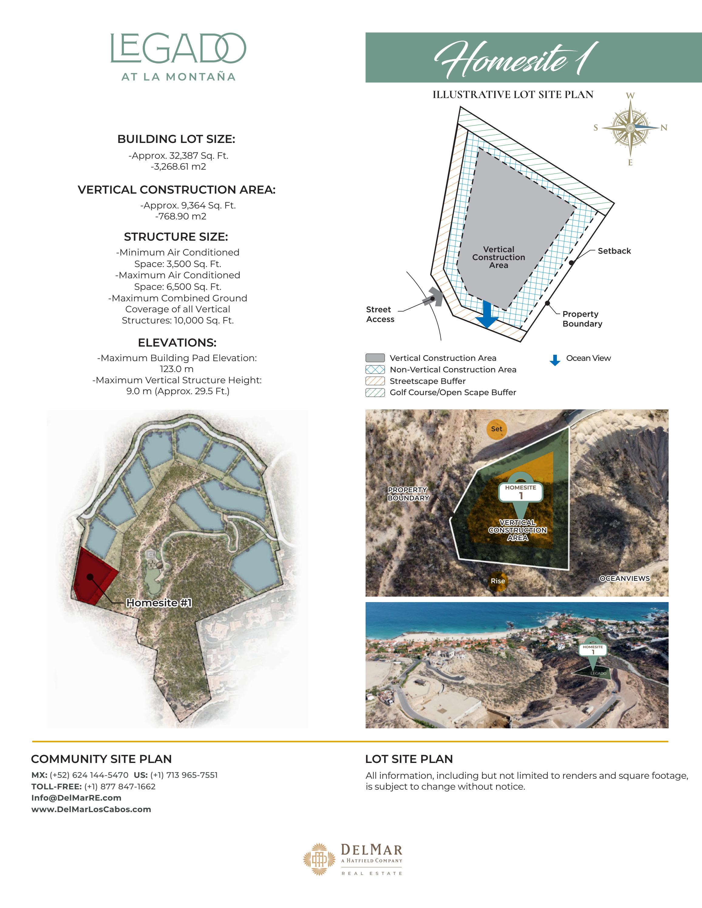 Legado Homesite 1 - Factsheet by Del Mar Real Estate - Issuu