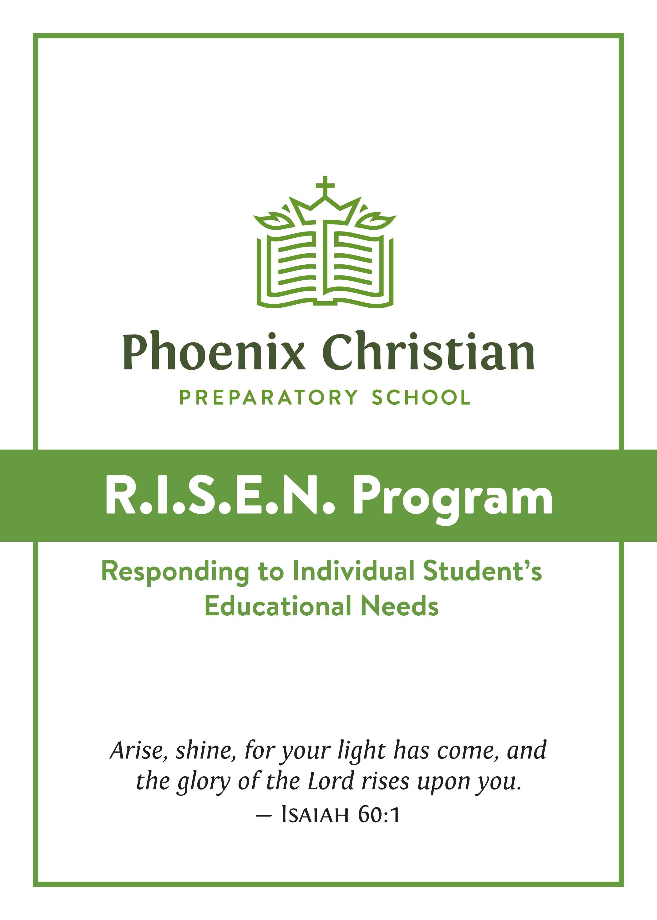 RISEN Handbook - Phoenix Christian Preparatory School by Phoenix ...