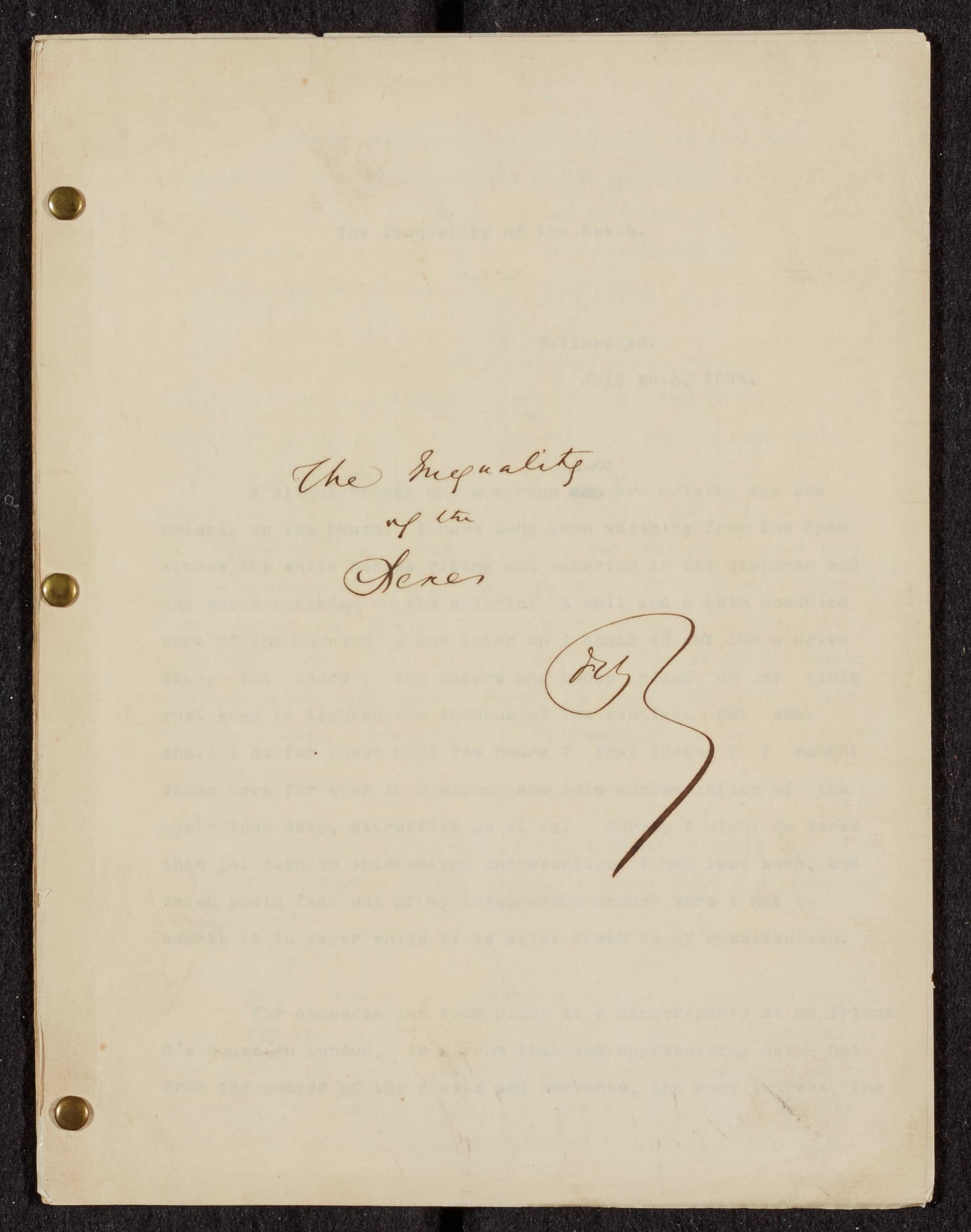Ferdinand de Rothschild, The Inequality of the Sexes, 1894 by Waddesdon ...