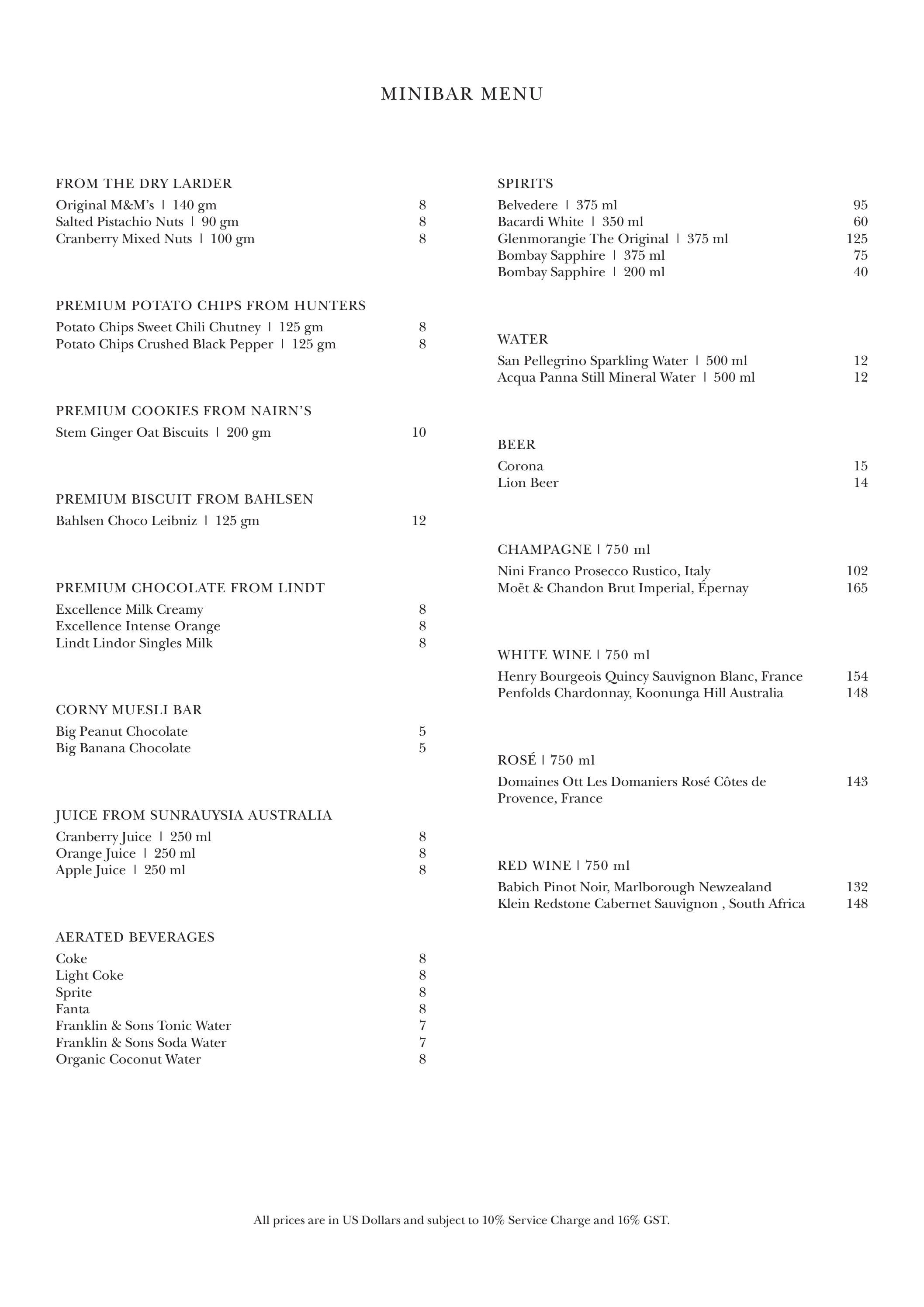 InterContinental Maldives_Mini Bar by InterContinental Maldives - Issuu