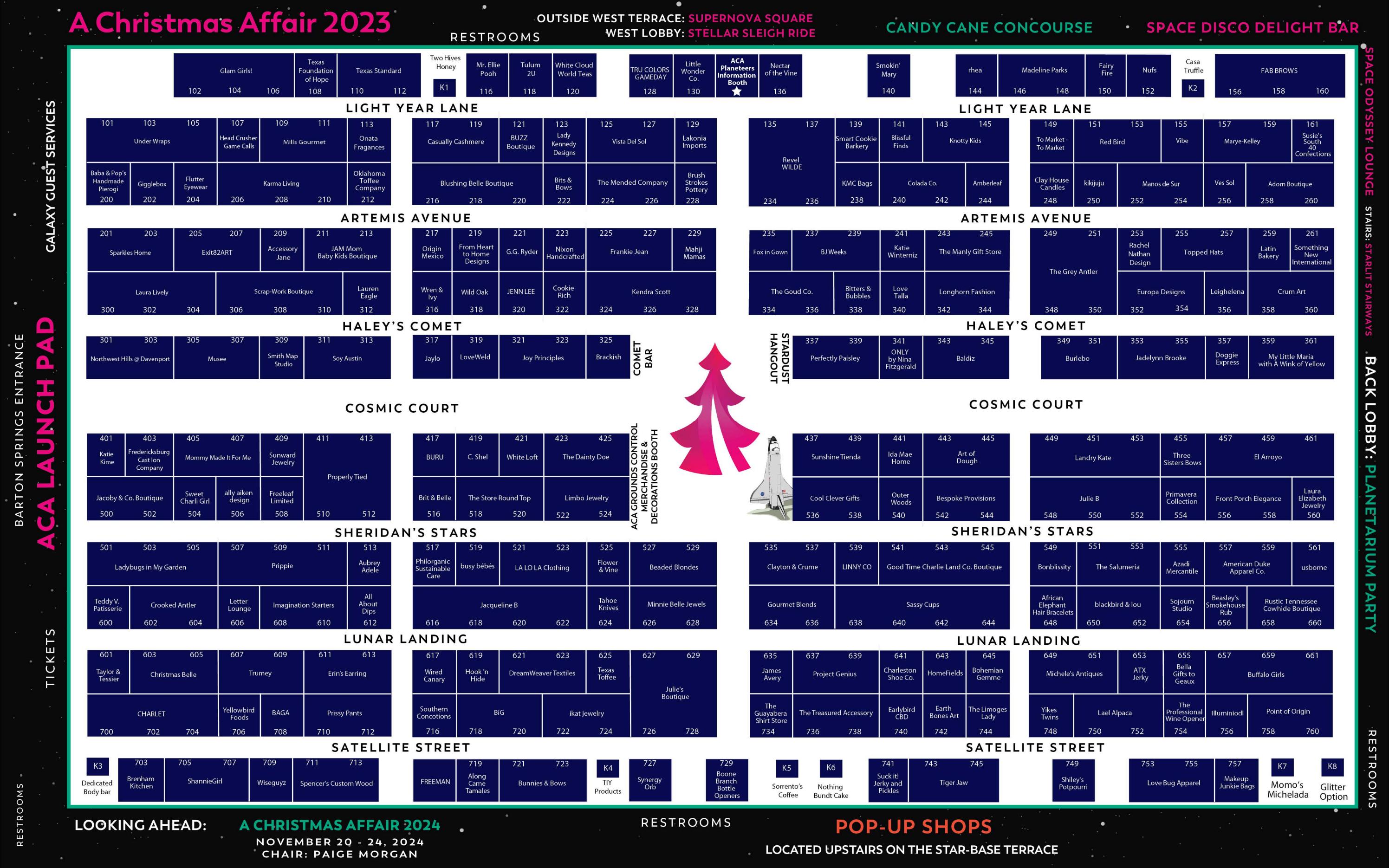 A Christmas Affair Merchant Map 2023 by The Junior League of Austin - Issuu