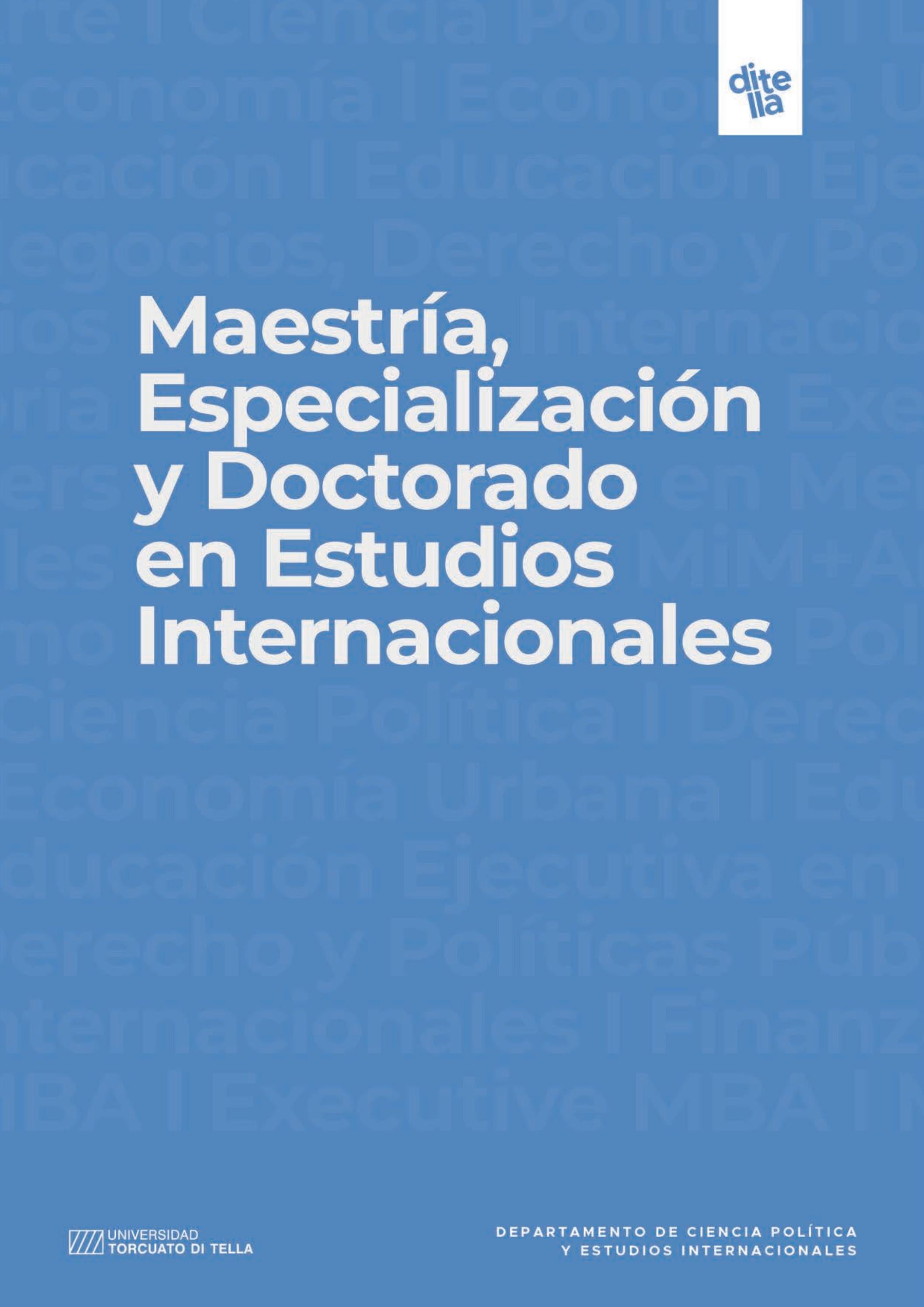 Posgrados en Estudios Internacionales by univditella - Issuu