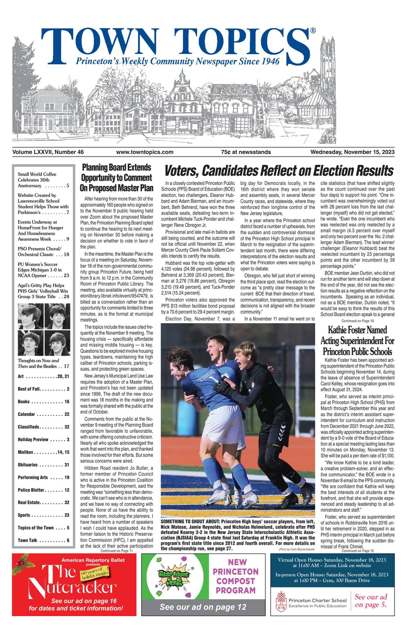 Town Topics Newspaper, November 15, 2023. by Witherspoon Media Group ...