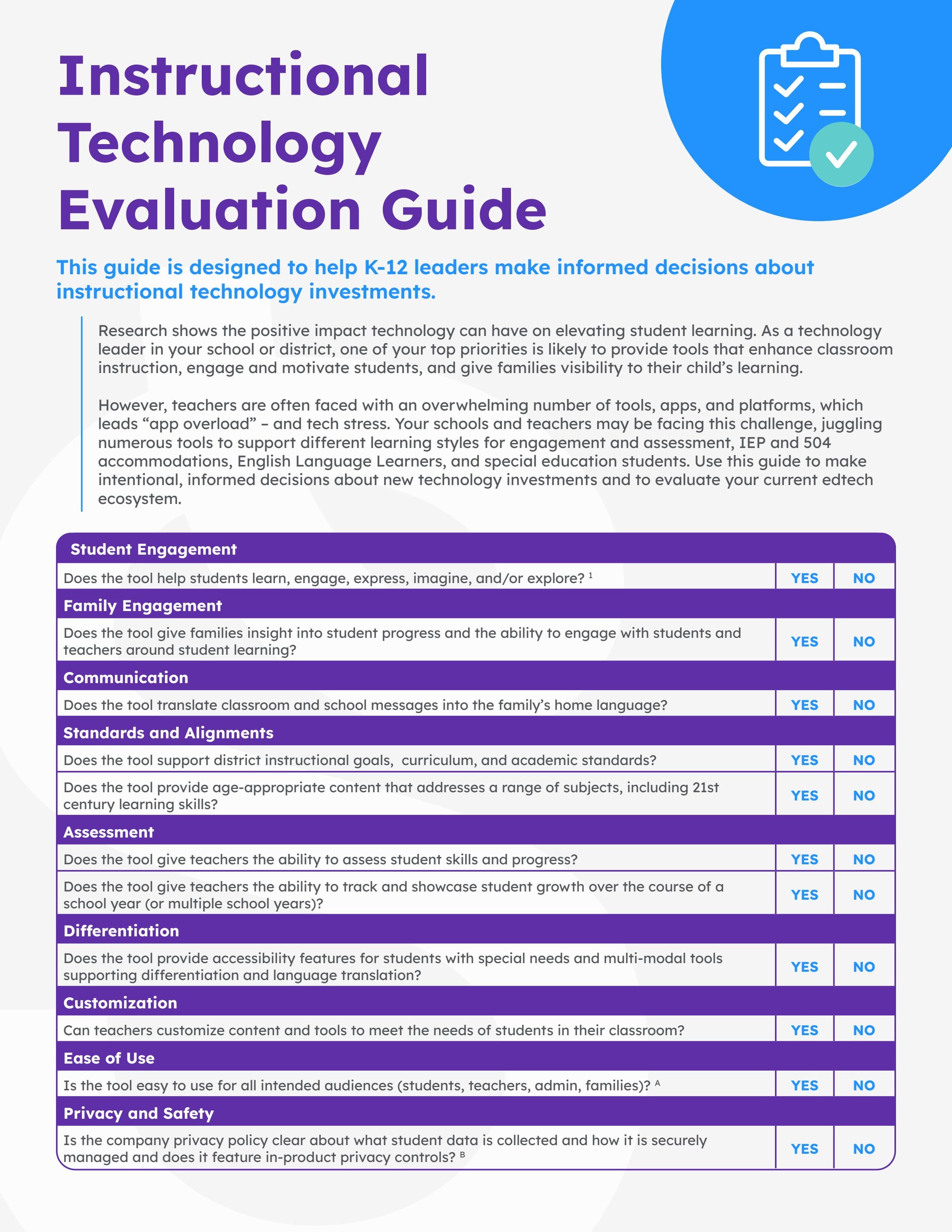 Tech Tool Evaluation Guide by seesawlearning - Issuu