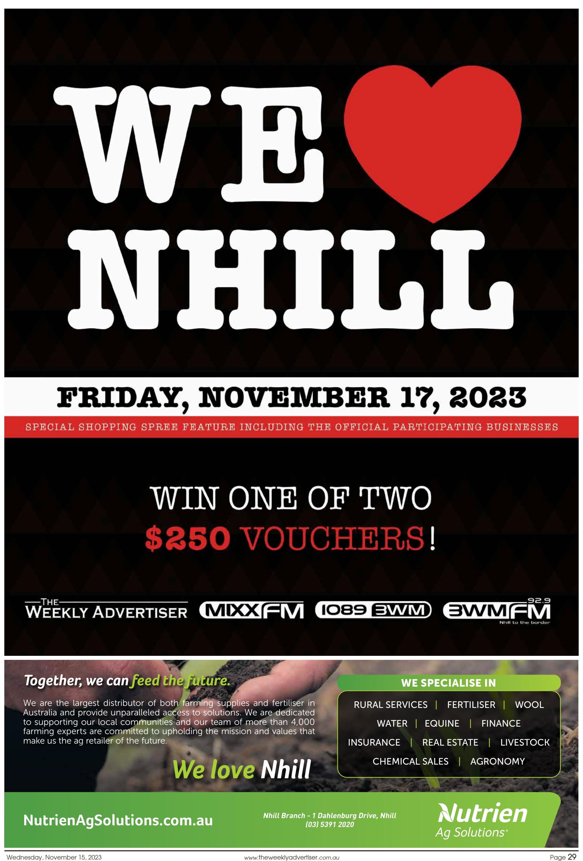 We Love Nhill – Friday, November 17, 2023 advertising feature by The ...