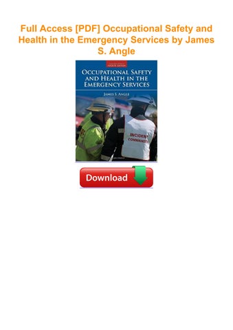 Full Access [PDF] Occupational Safety and Health in the Emergency ...