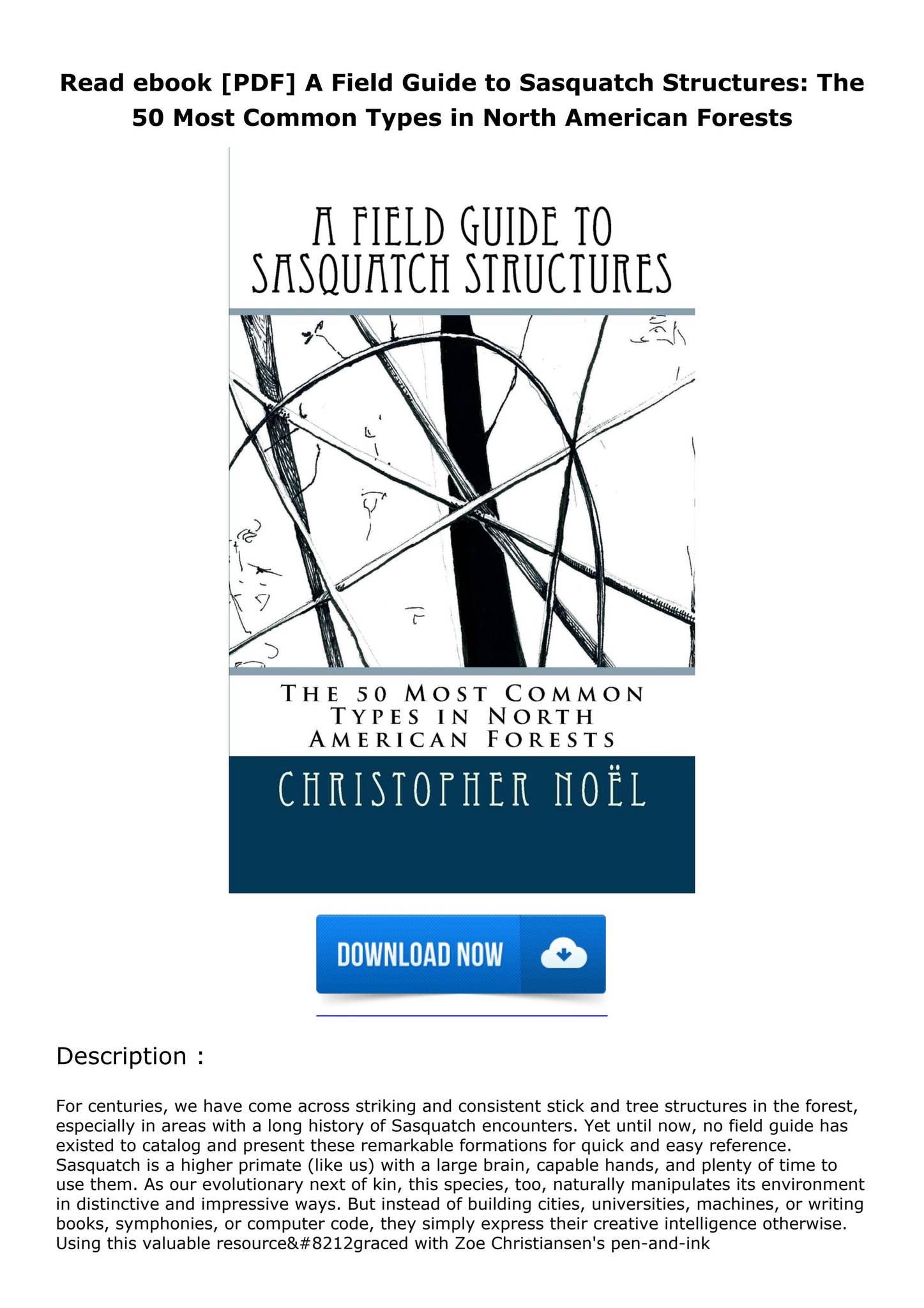 Read ebook [PDF] A Field Guide to Sasquatch Structures: The 50 Most ...