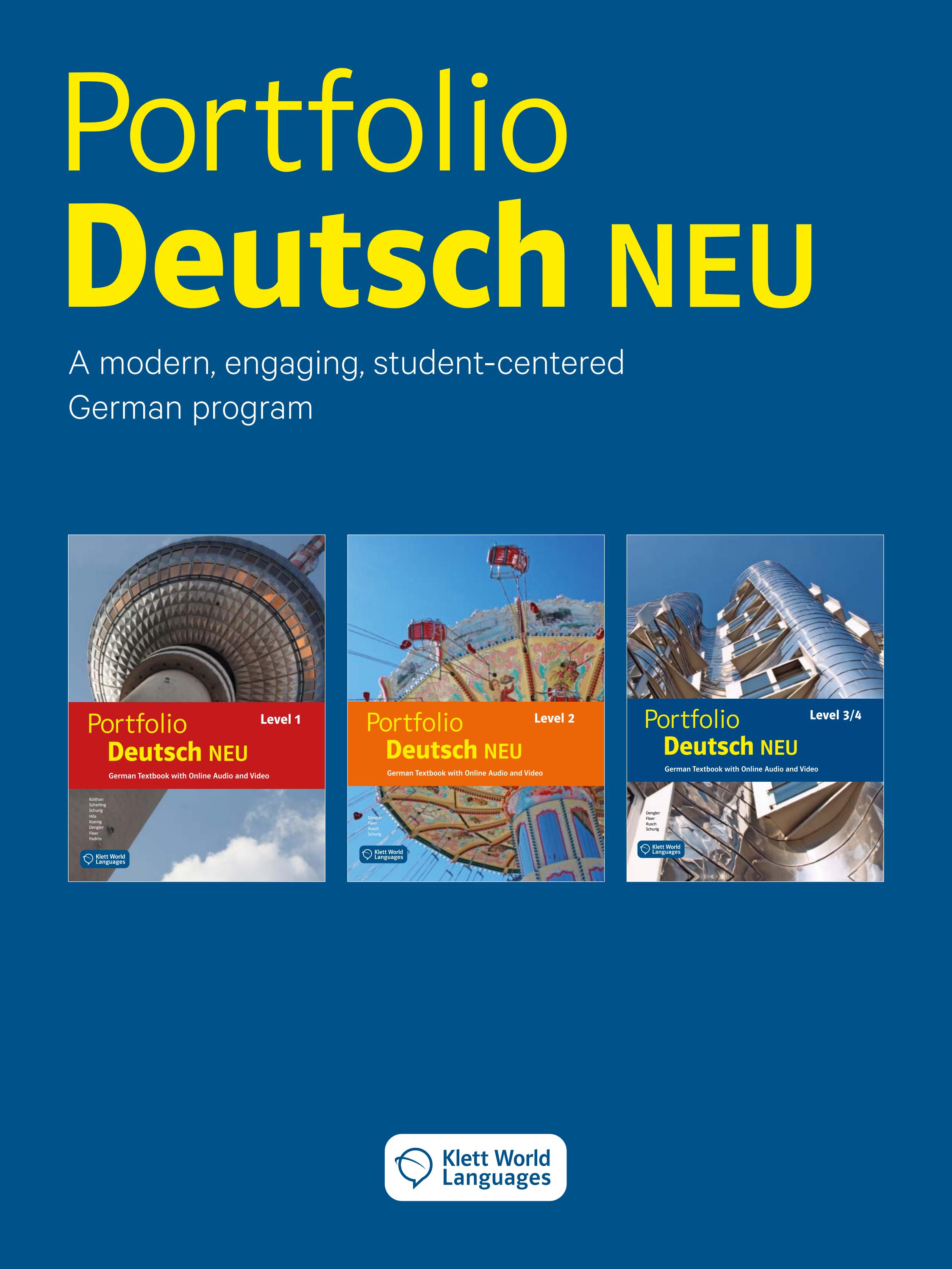 Portfolio Deutsch Neu Series: brochure by Klett World Languages - Issuu