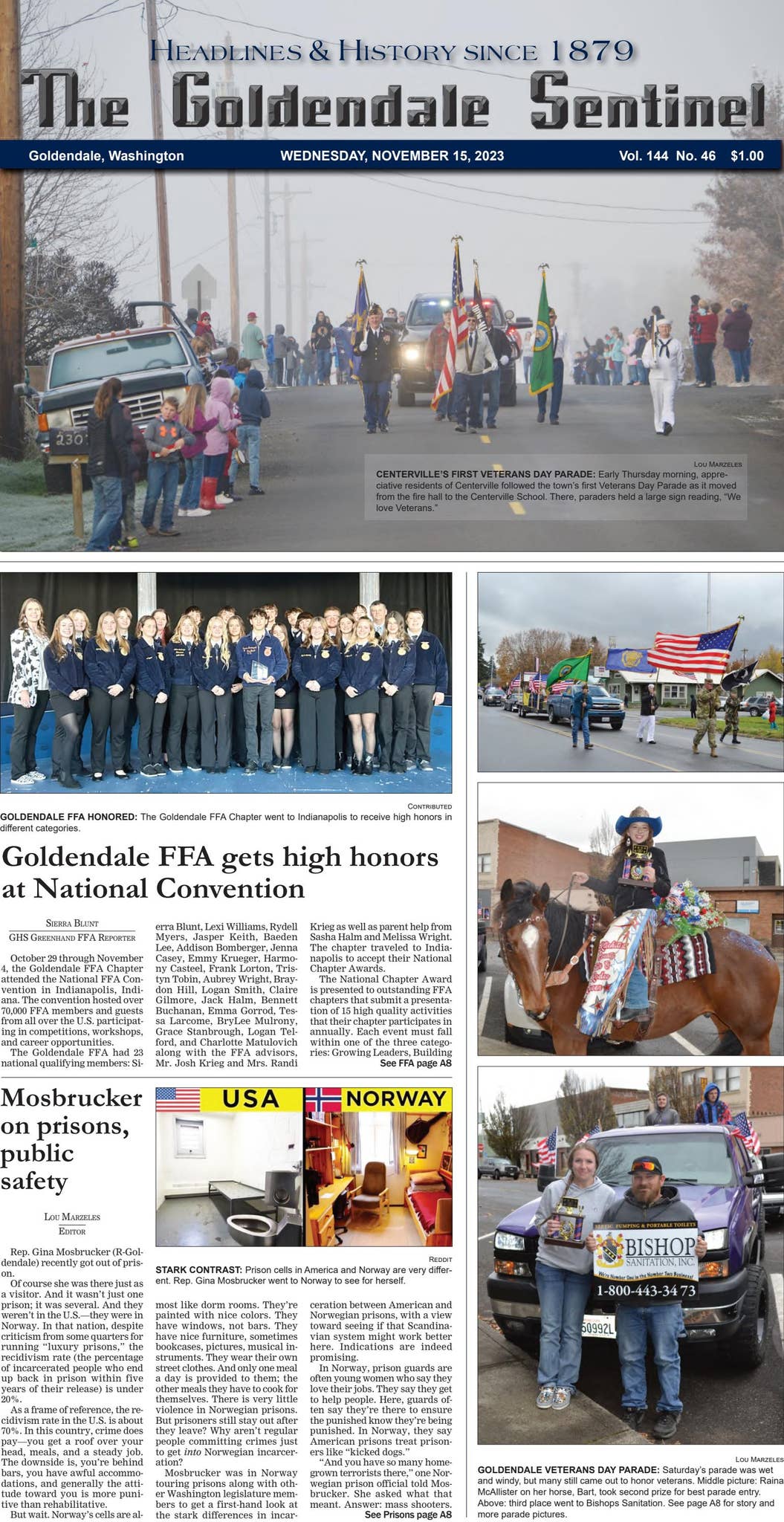 Goldendale Sentinel November 15, 2023 by Goldendale Sentinel - Issuu