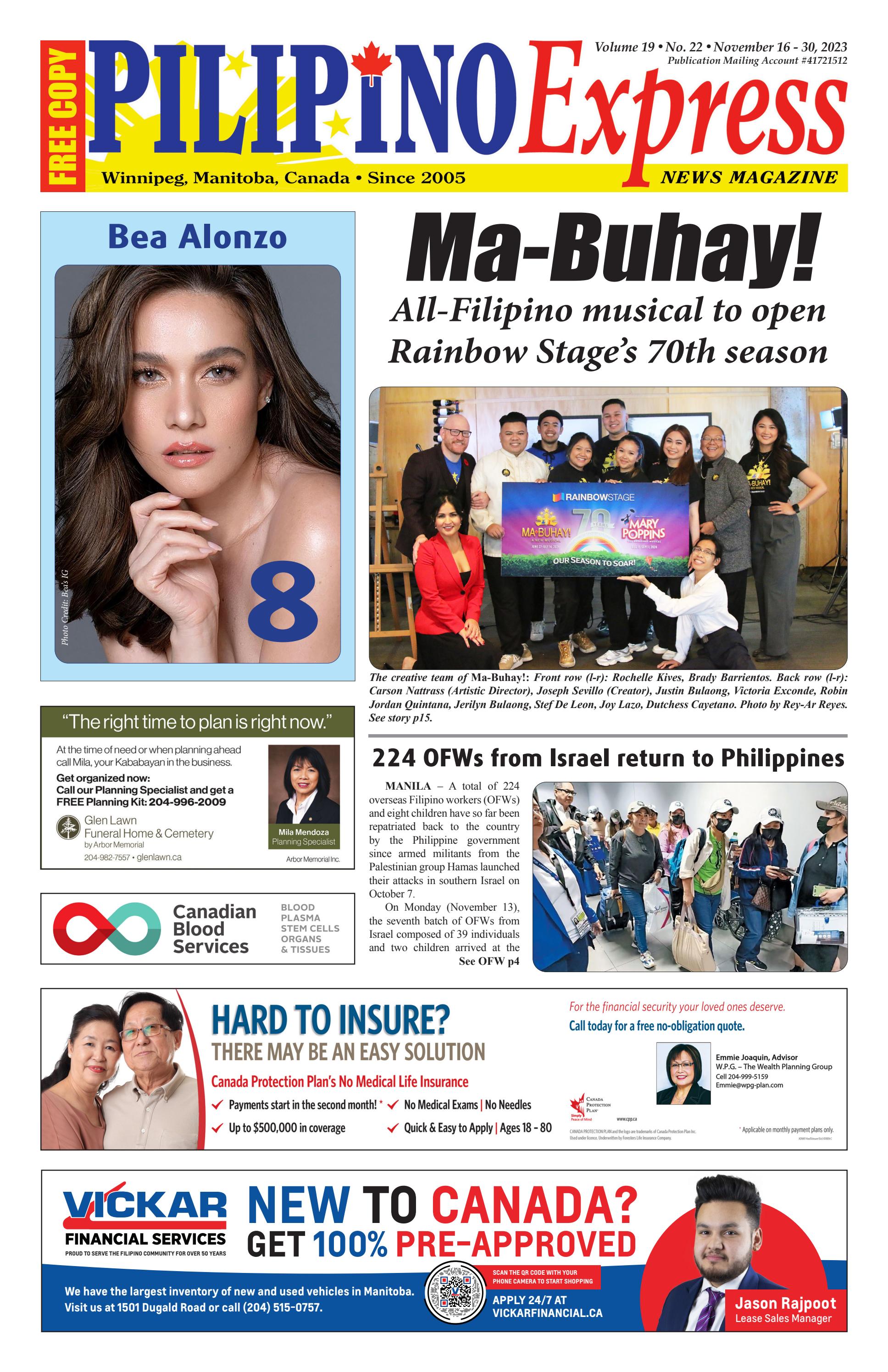 Pilipino Express • Nov 16 2023 by Pilipino Express News Magazine - Issuu