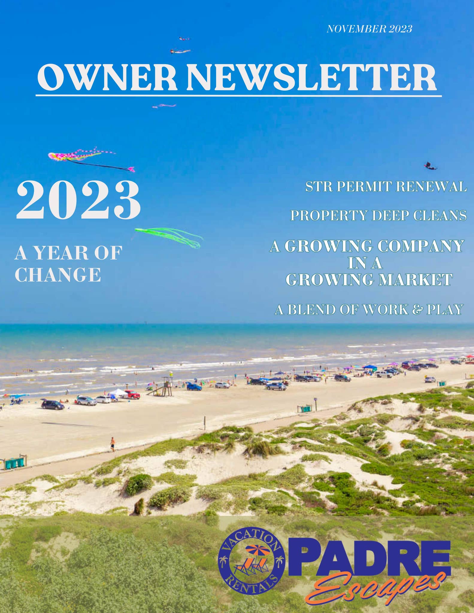 November Owner Newsletter by Padre Escapes Vacation Rentals LLC. - Issuu