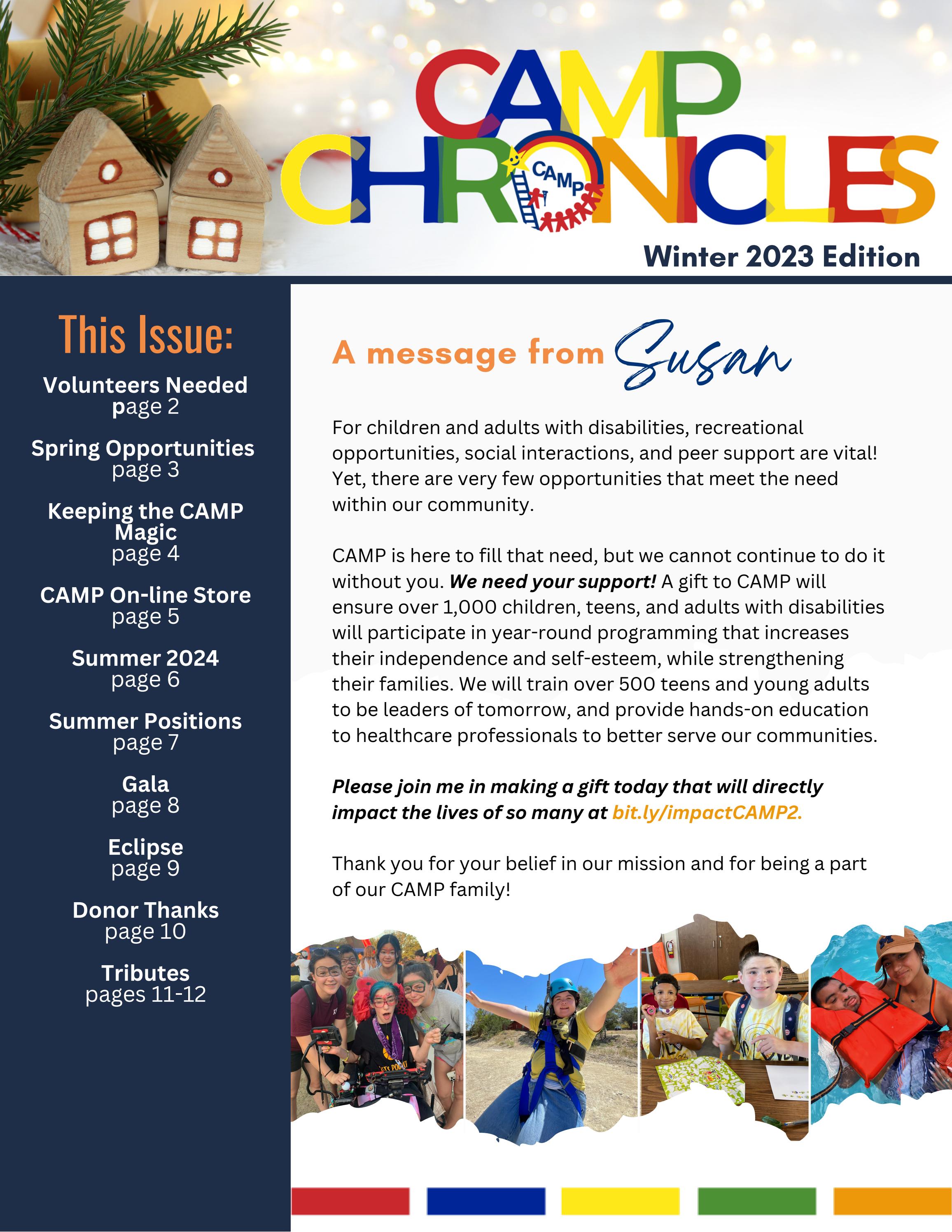Newsletter: Winter 2024 by CAMP - Issuu
