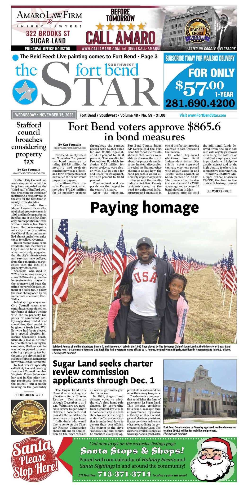 The 11-15-23 Edition of The Fort Bend Star by Street Media - Issuu